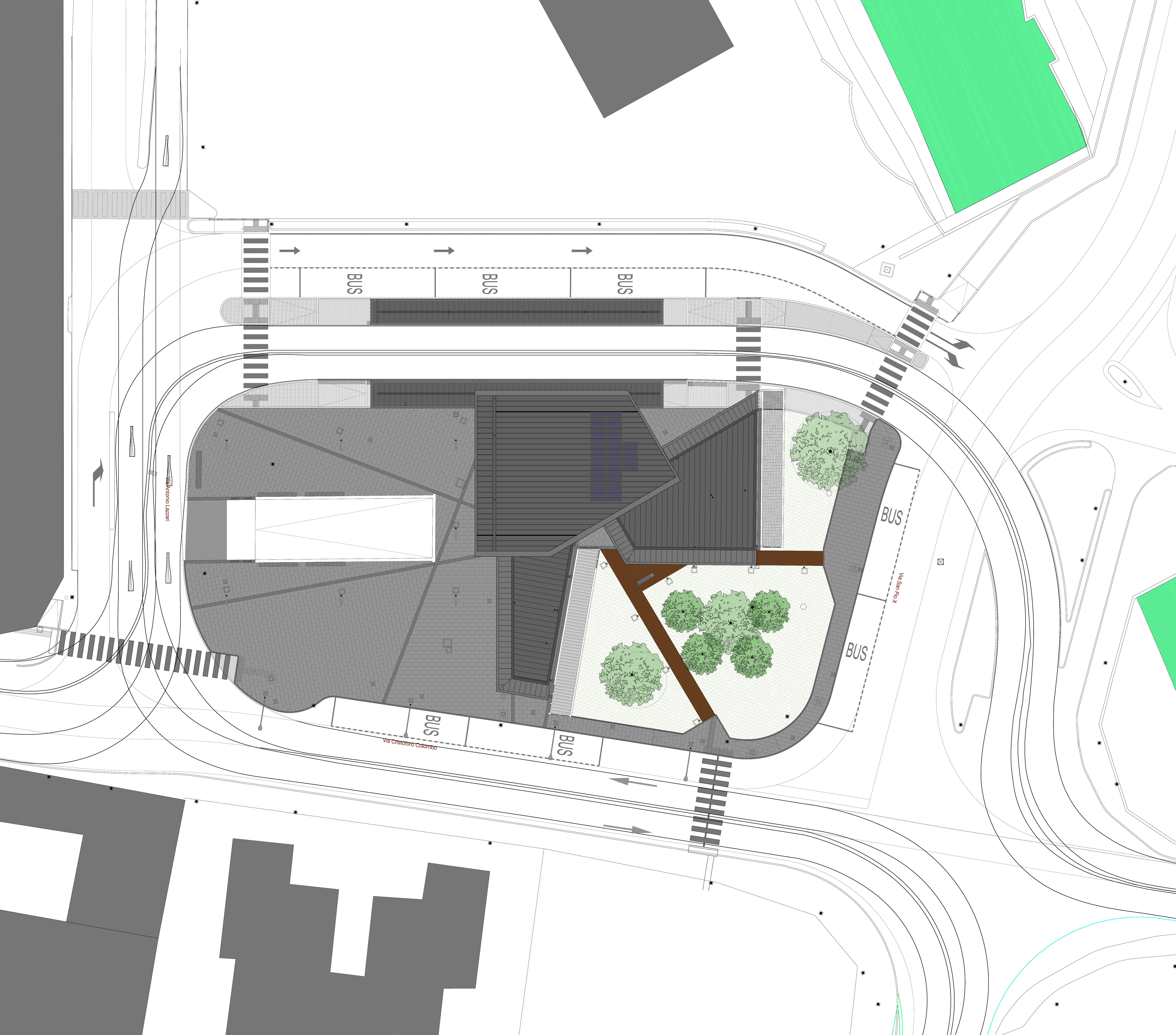 tram and bus station by Francesco Zanon - Architizer