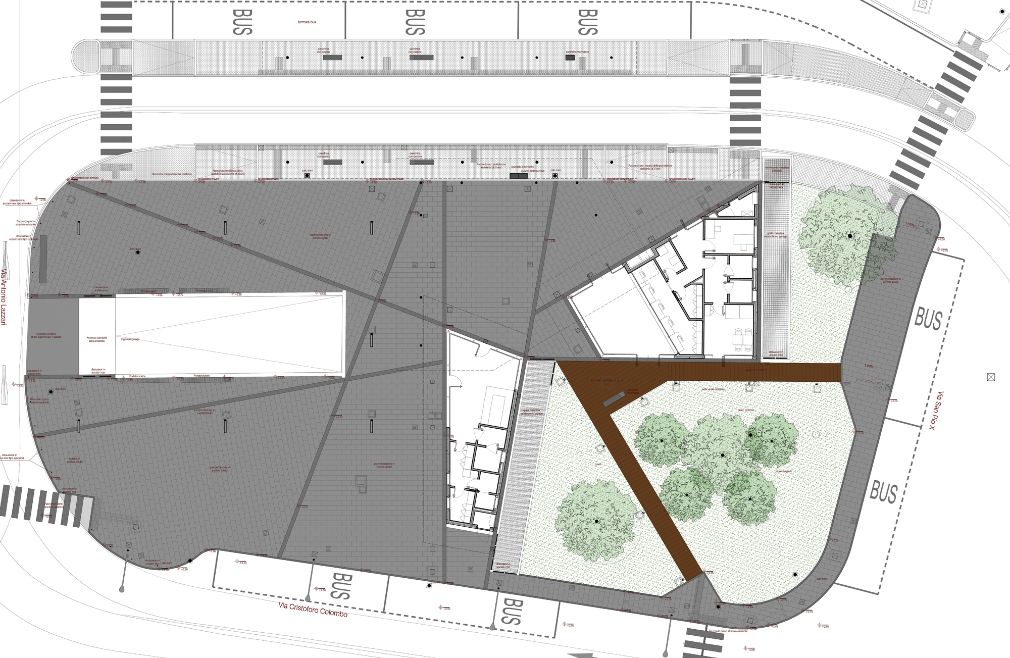 tram and bus station by Francesco Zanon - Architizer