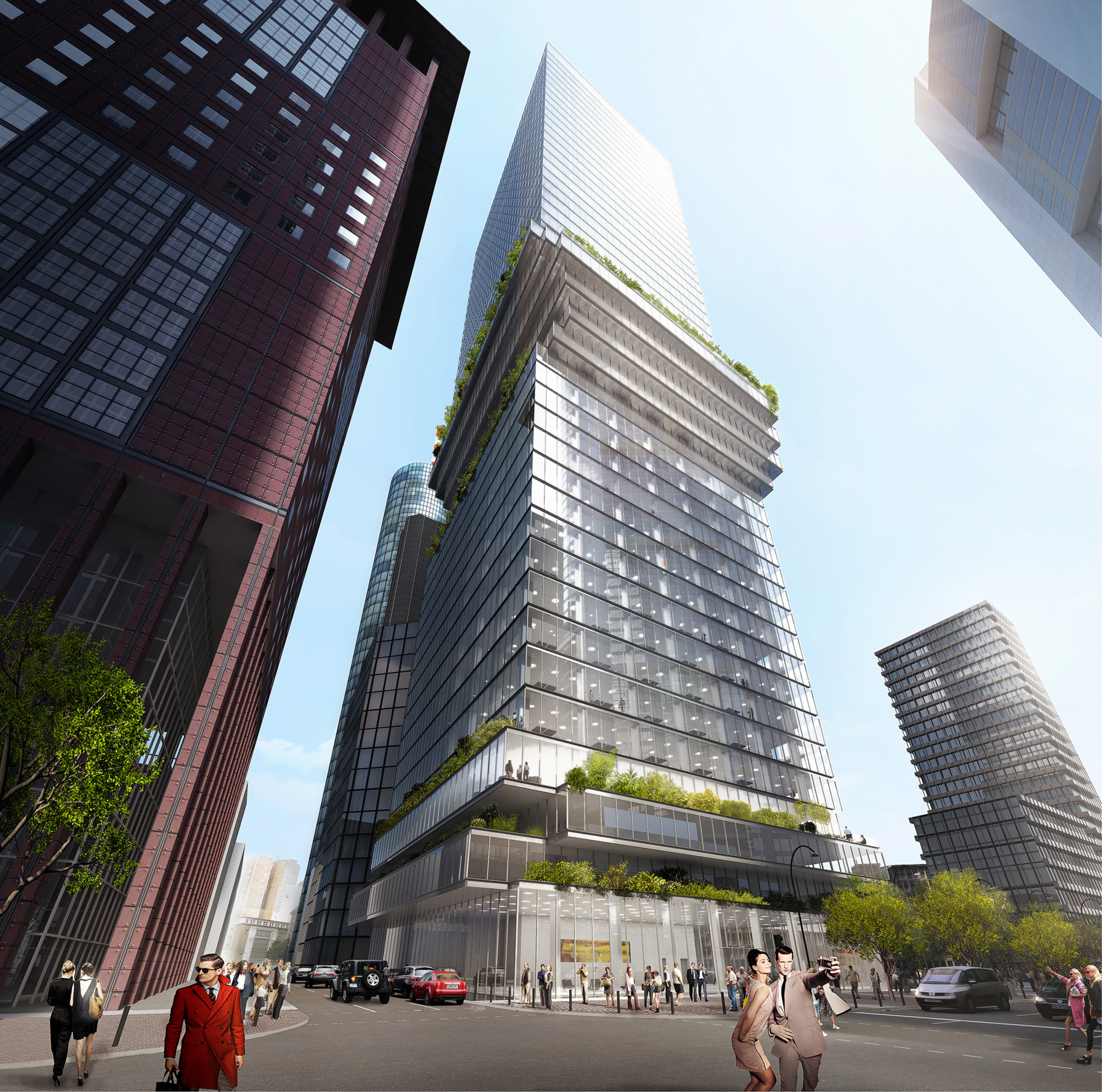 High-Rise in Frankfurt by BIG - Bjarke Ingels Group - Architizer