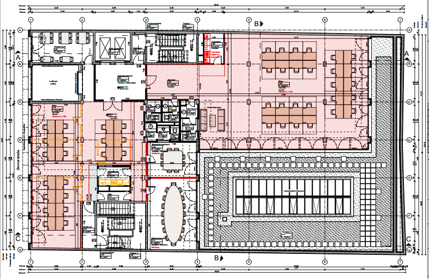 Conversion into a call centre building: Co-ordination of experts ...