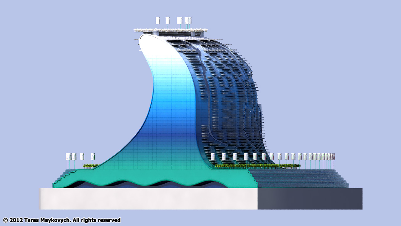 Wave Surfing Building by Taras3D - Architizer