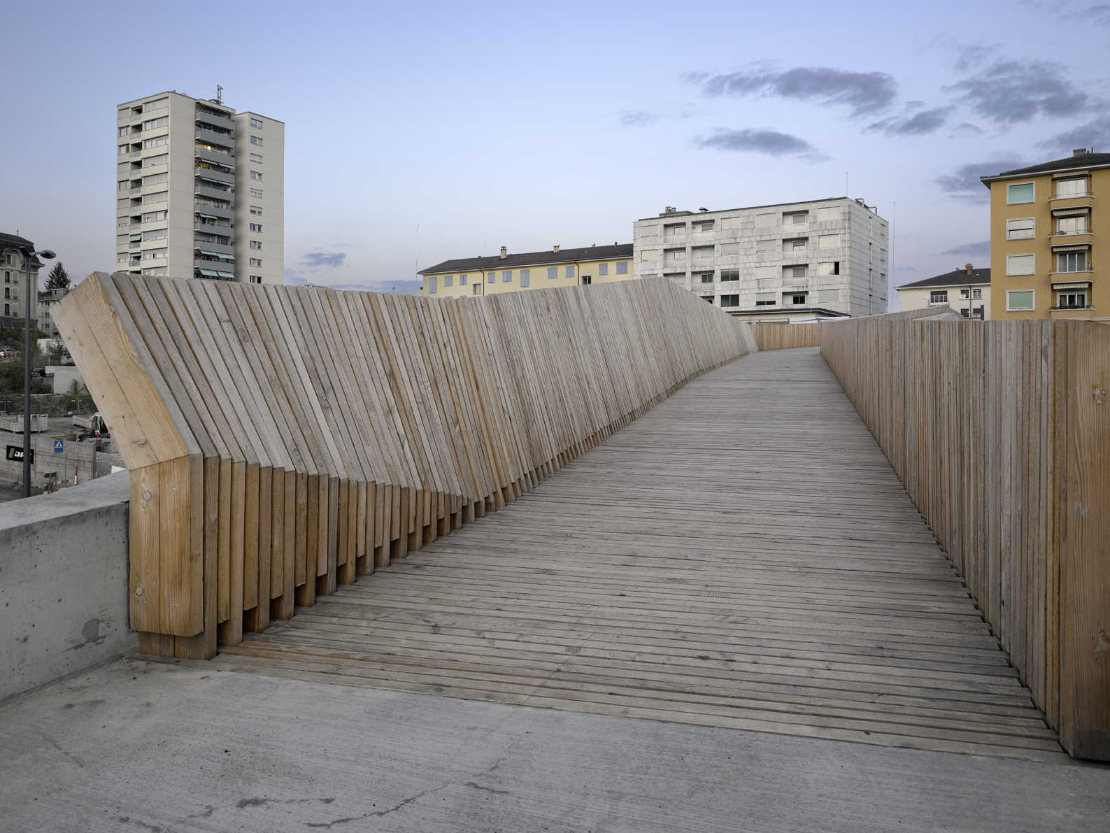 La Sallaz Footbridge by 2b architectes - Architizer
