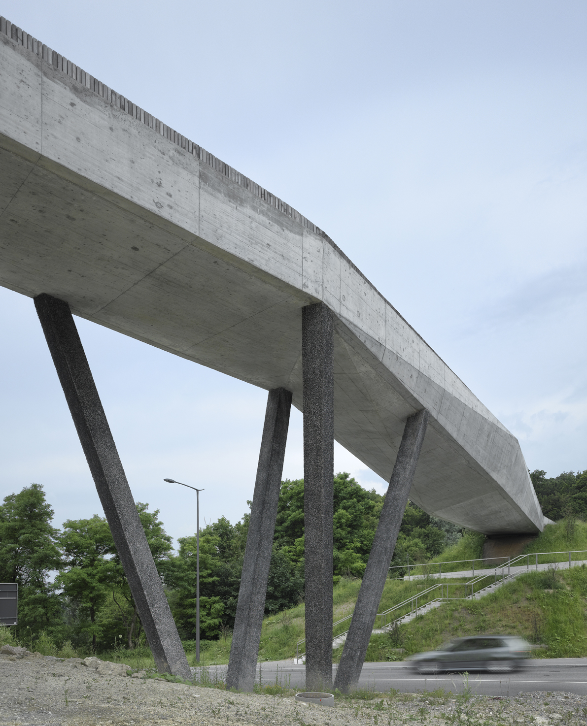 La Sallaz Footbridge by 2b architectes - Architizer
