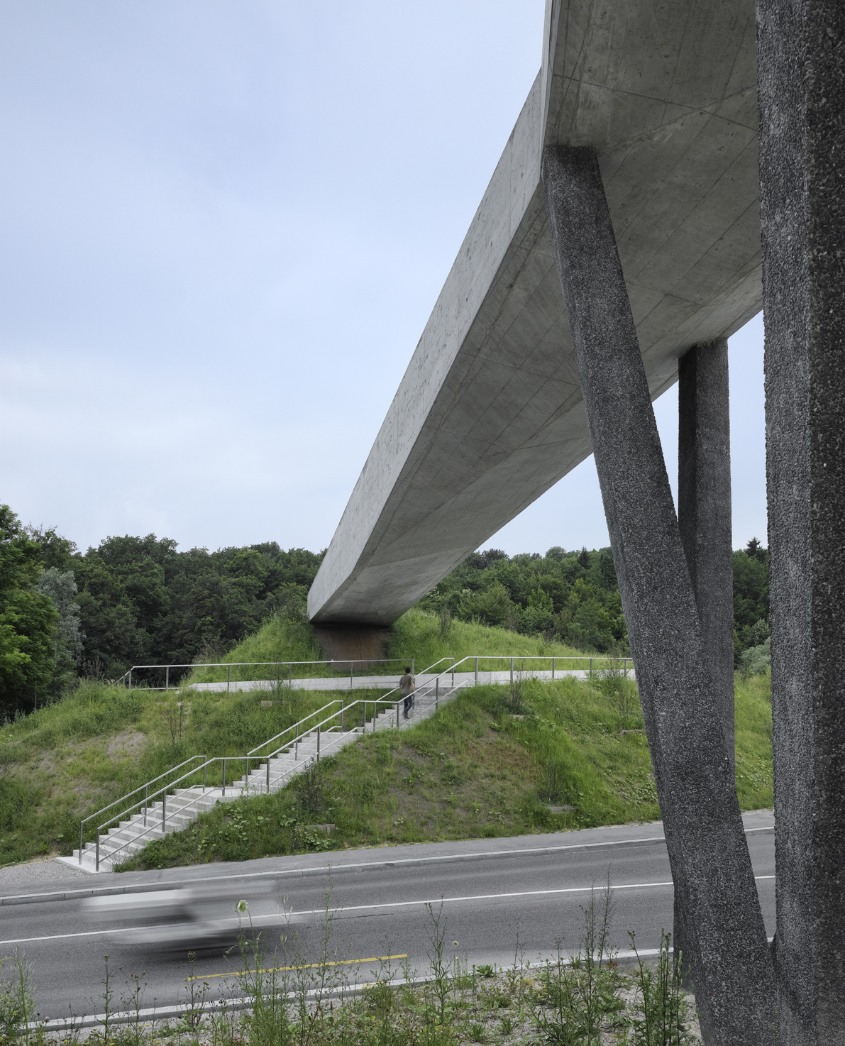 La Sallaz Footbridge by 2b architectes - Architizer