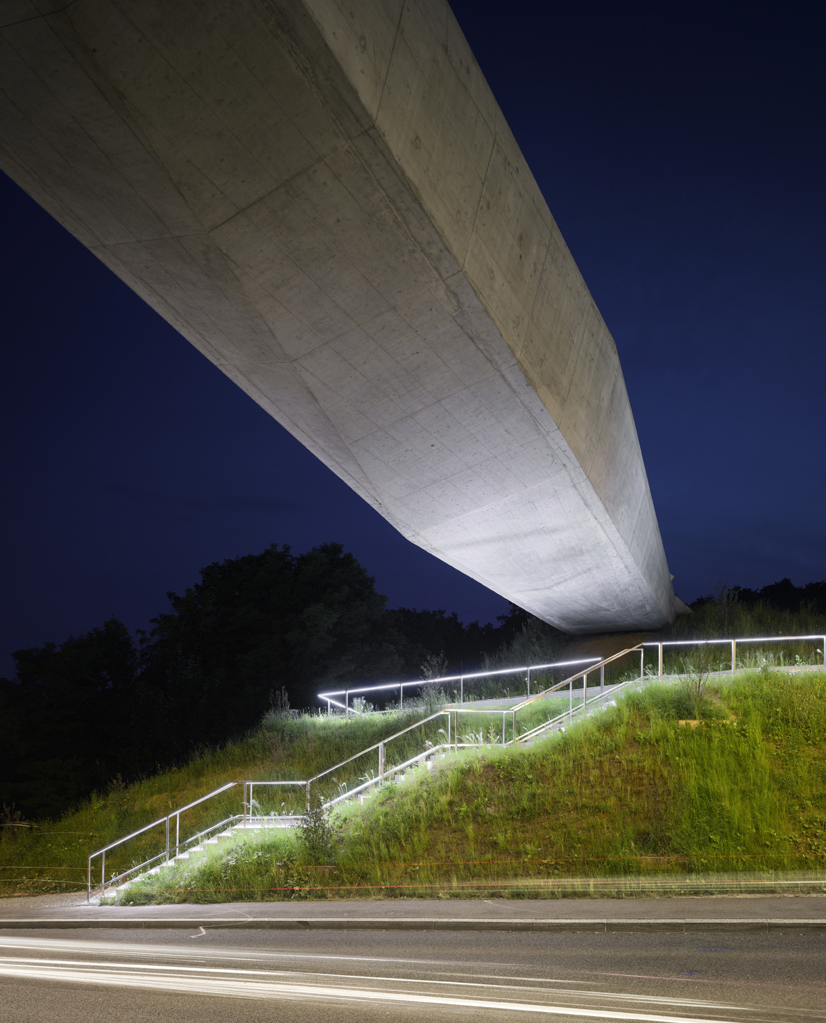 La Sallaz Footbridge by 2b architectes - Architizer