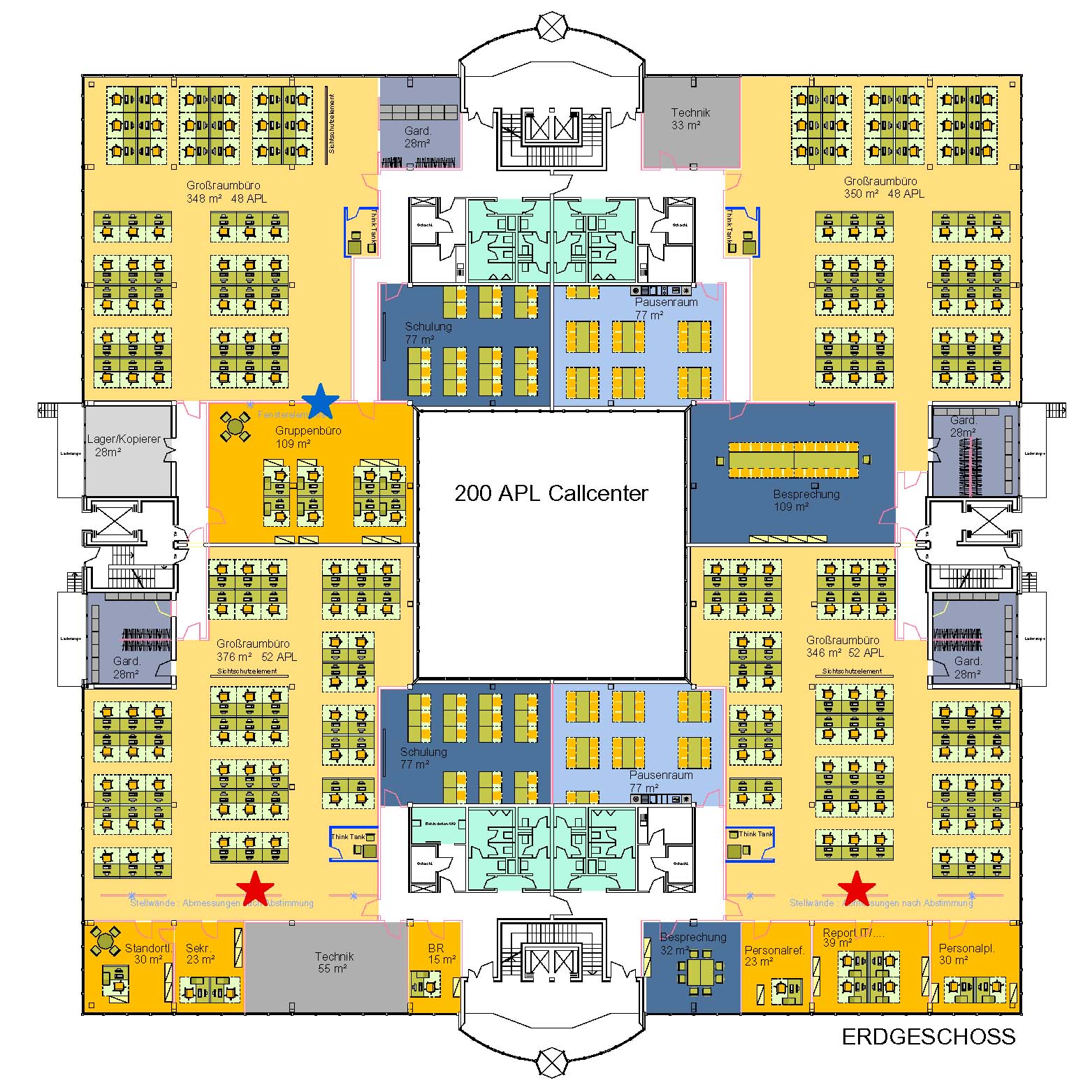 Fit out of office complex for use as a medical call centre by Ronski ...