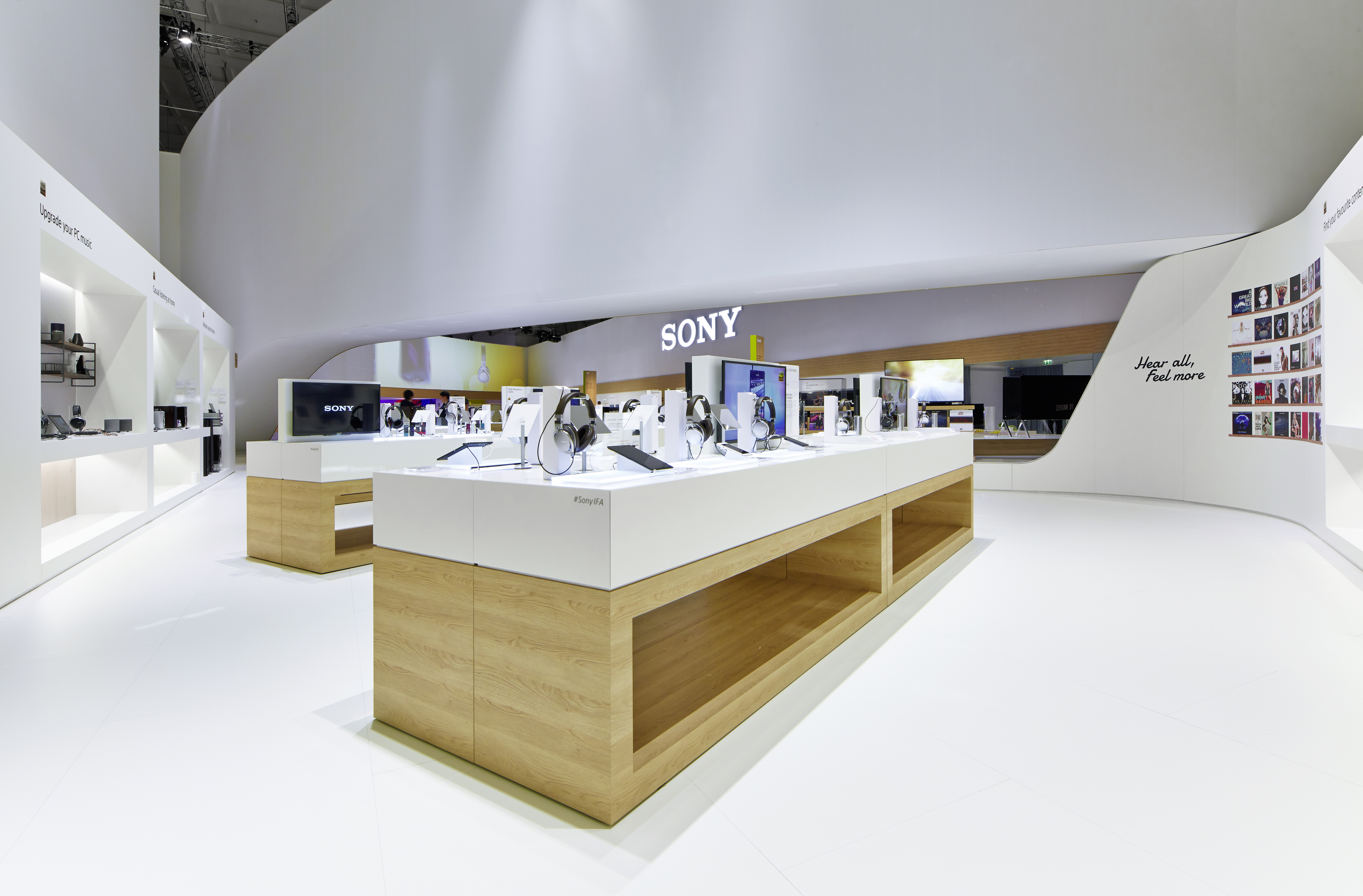 SONY EXHIBITION STAND by EGGER Wood-based materials - Architizer