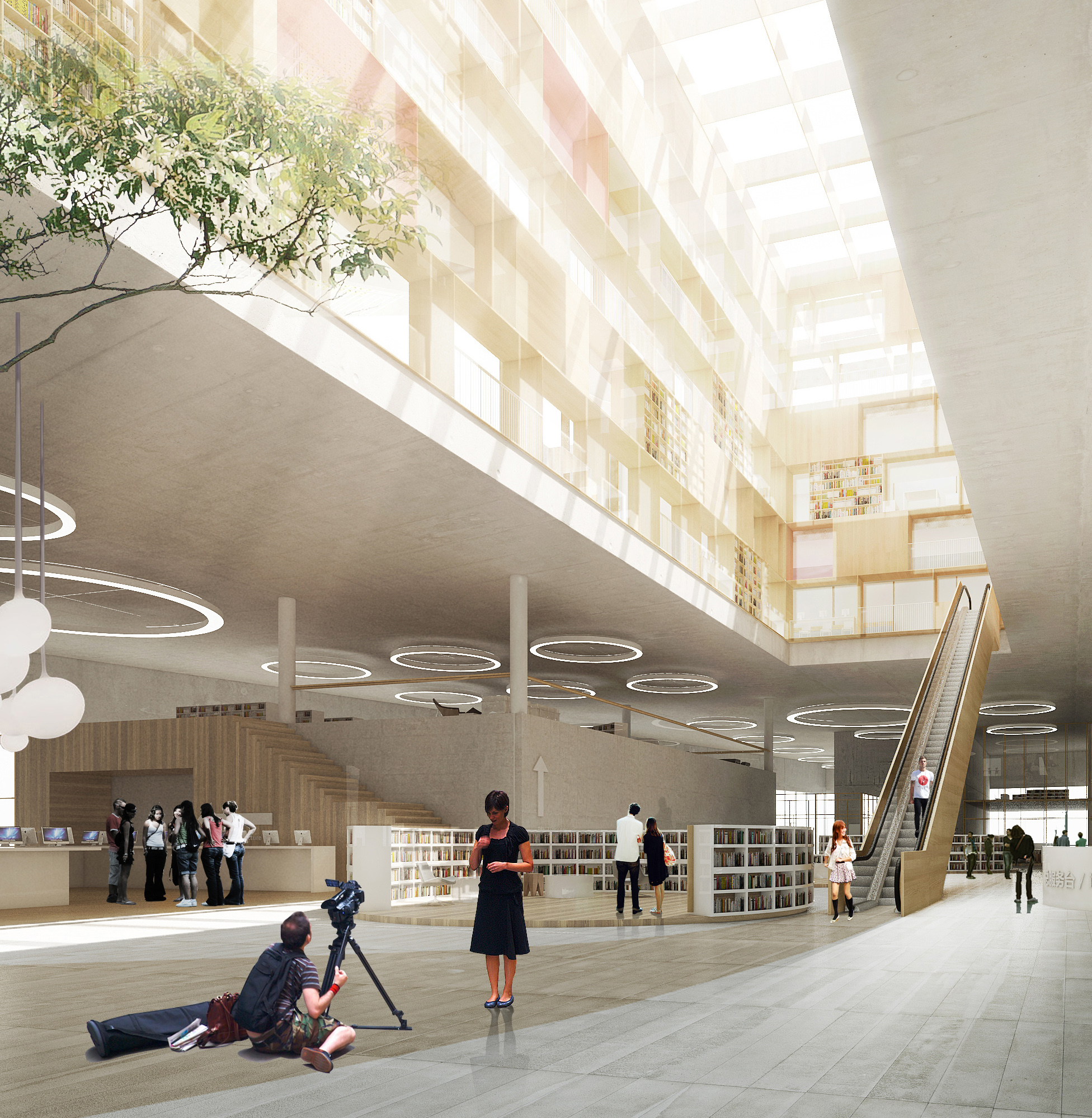 Ningbo New Library by schmidt hammer lassen architects - Architizer