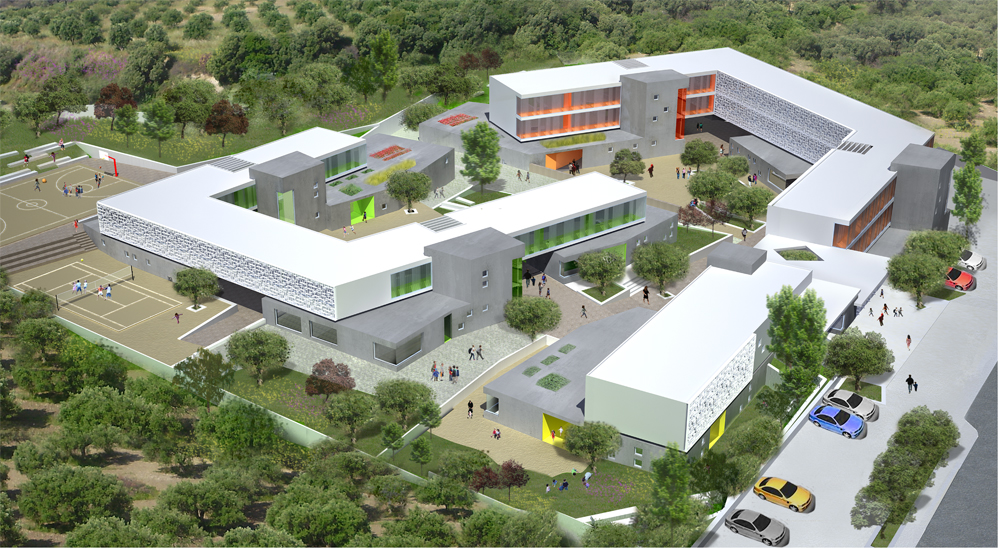 Idea 1245781: EUROPEAN SCHOOL COMPLEX, CRETE by MRA Architects - Architizer
