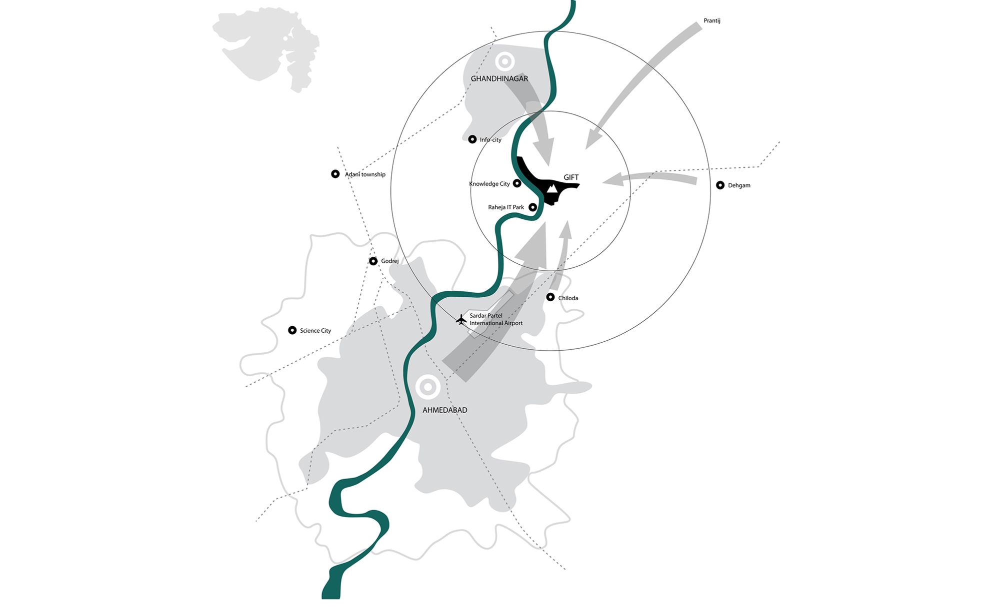 Landscape Master Plan of GIFT City, India by TOPOTEK 1 - Architizer