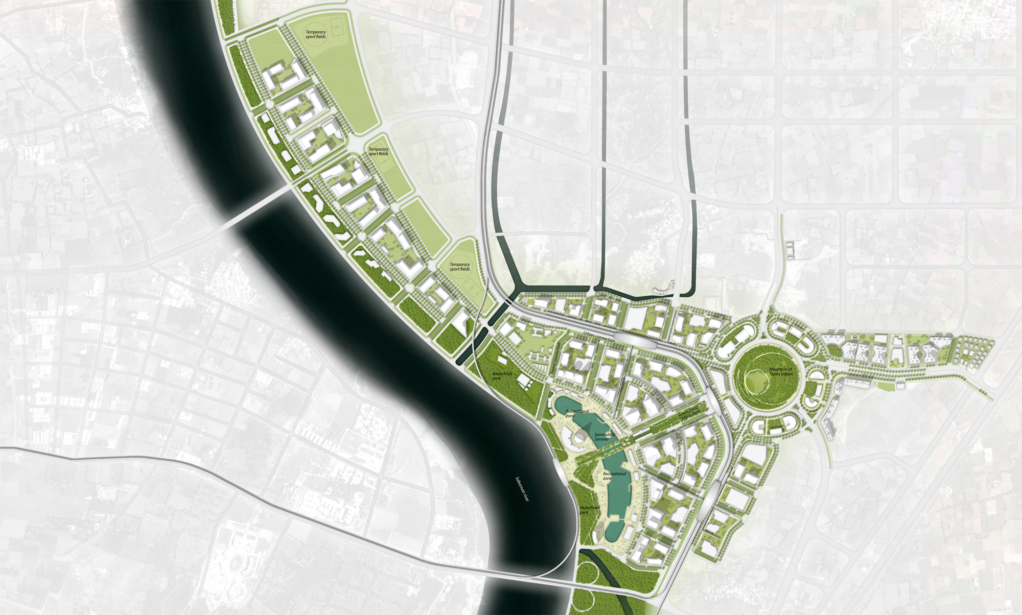 Idea 1248268: Landscape Master Plan of GIFT City, India by TOPOTEK 1 in ...