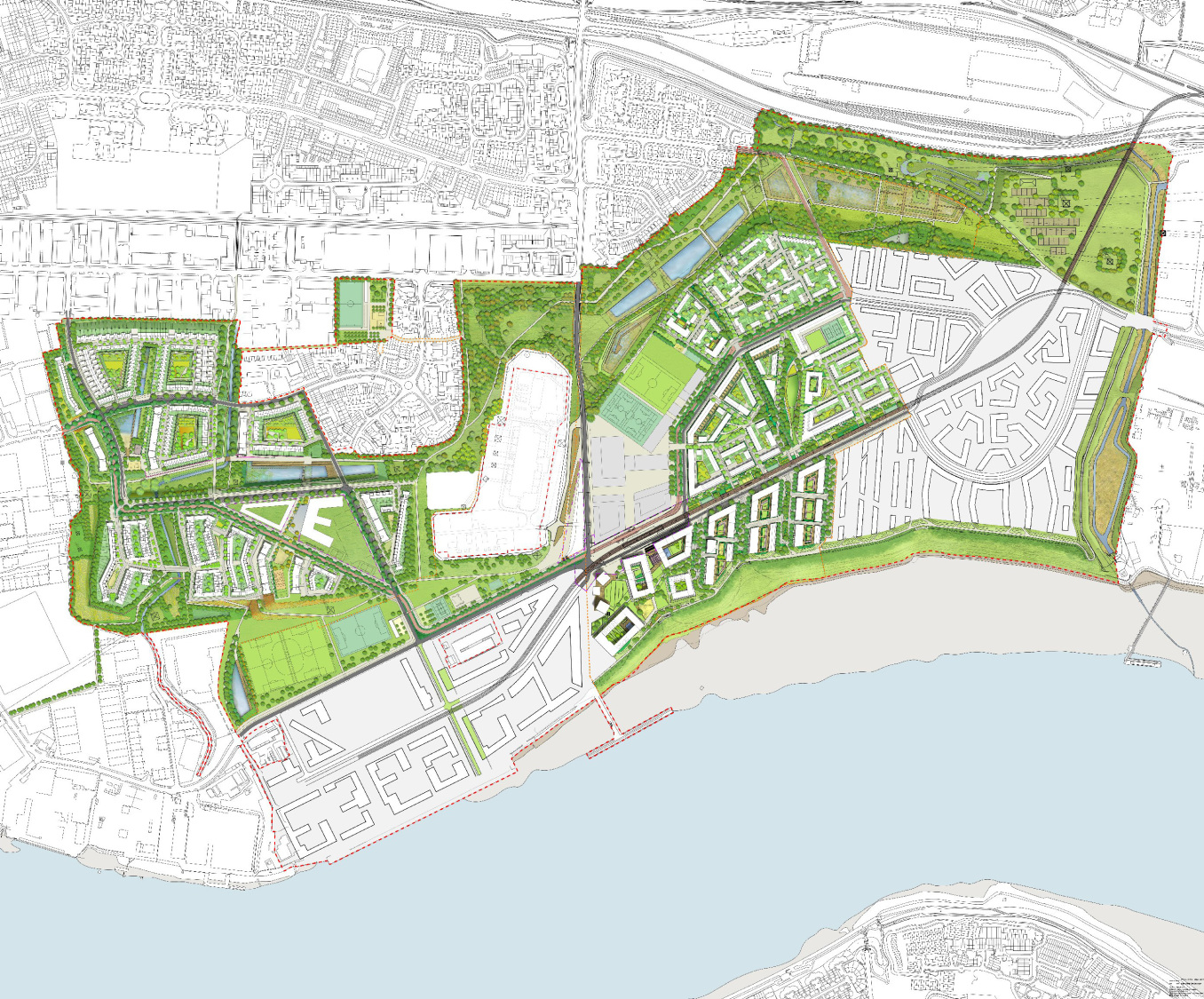 Barking Riverside Landscape Masterplan by Gustafson Porter - Architizer