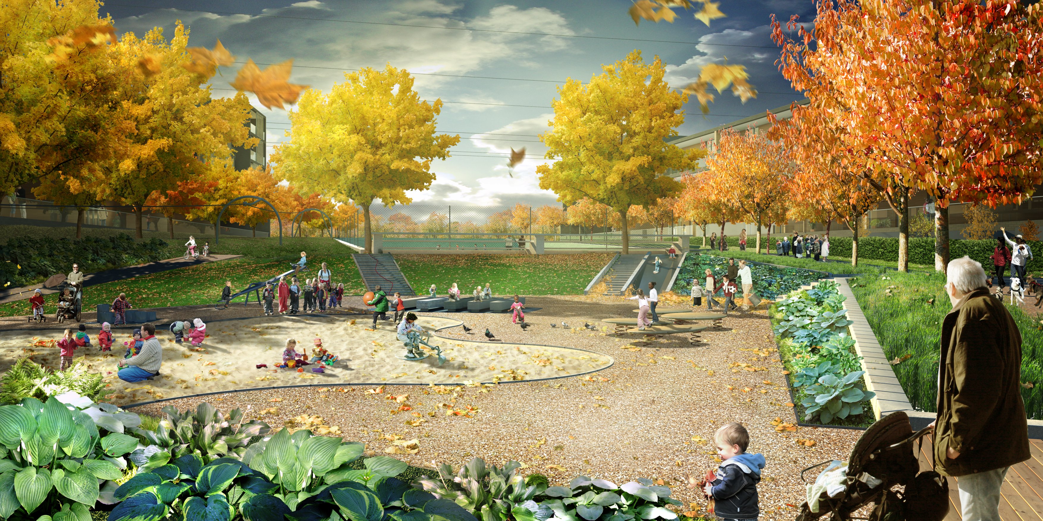 Barking Riverside Landscape Masterplan by Gustafson Porter - Architizer