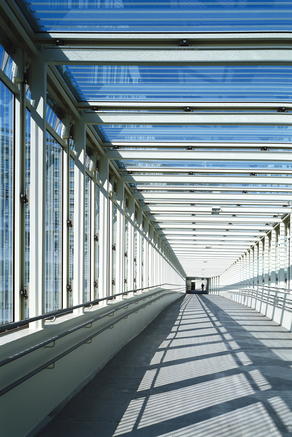 SKYWALK, covered urban bridge for pedestrians and bicyclists by Bulant ...