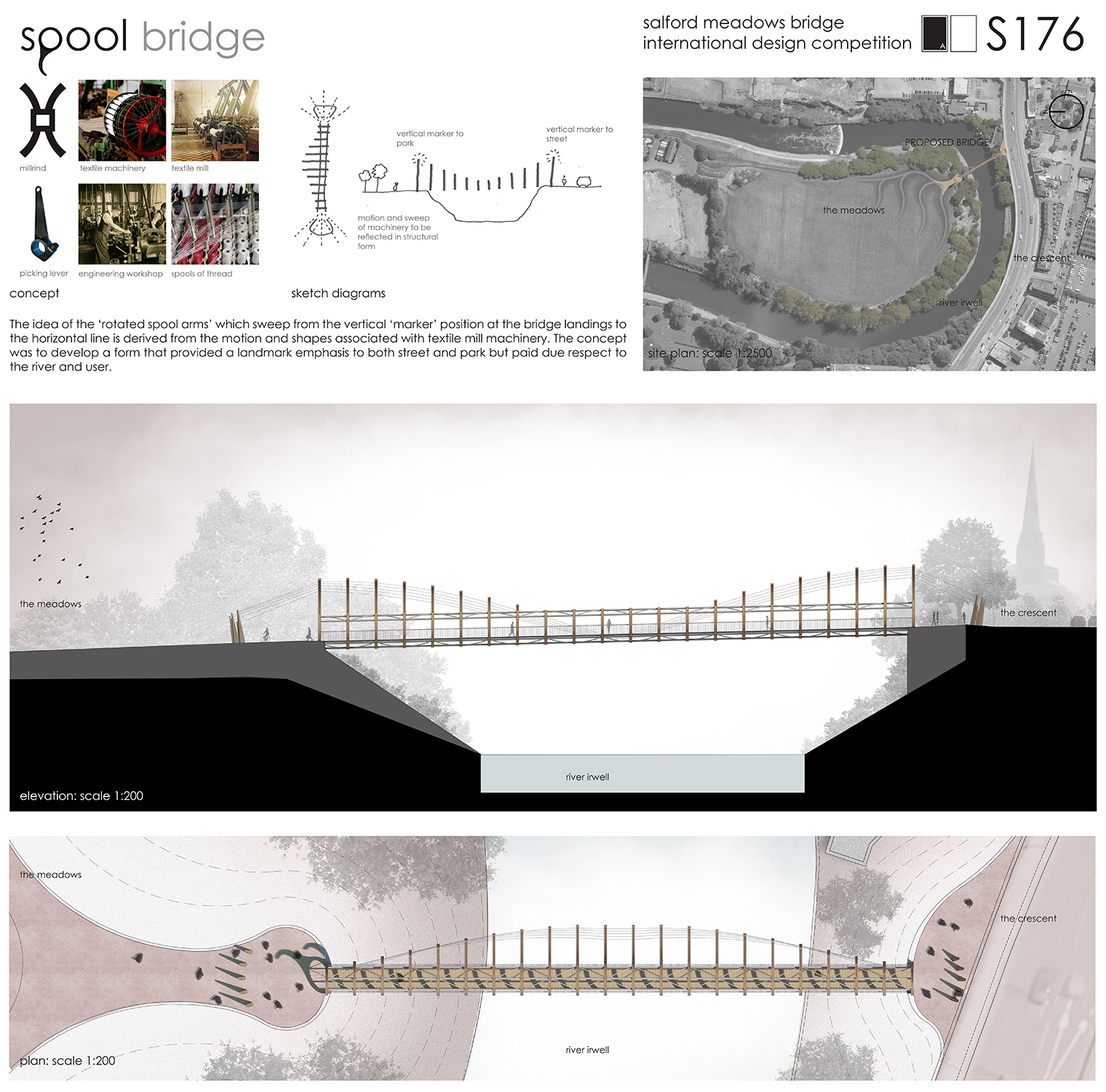 Salford Meadows Bridge Competition by form:form architects - Architizer