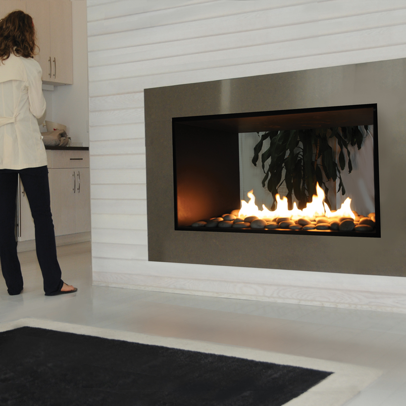 Fire Ribbon Vent Free Vu Thru from Spark Modern Fires - Architizer