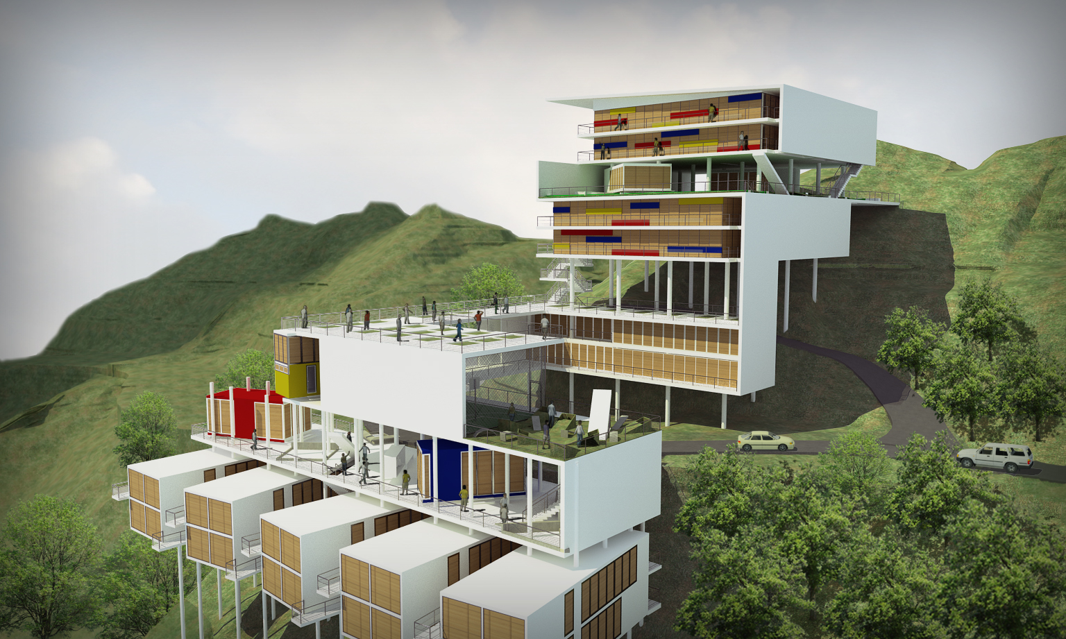 LAS TORRES MULTIFAMILY BUILDING: an oblique building by NMD | NOMADAS ...