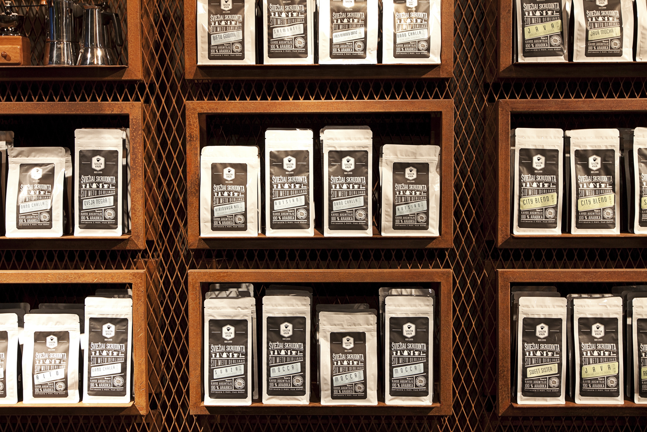 Coffee shop interior Vilnius, Lithuania by Sviezia Kava / Huracan ...