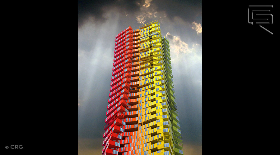 Steel City - Container Skyscraper - Mumbai by CRG Architects - Architizer
