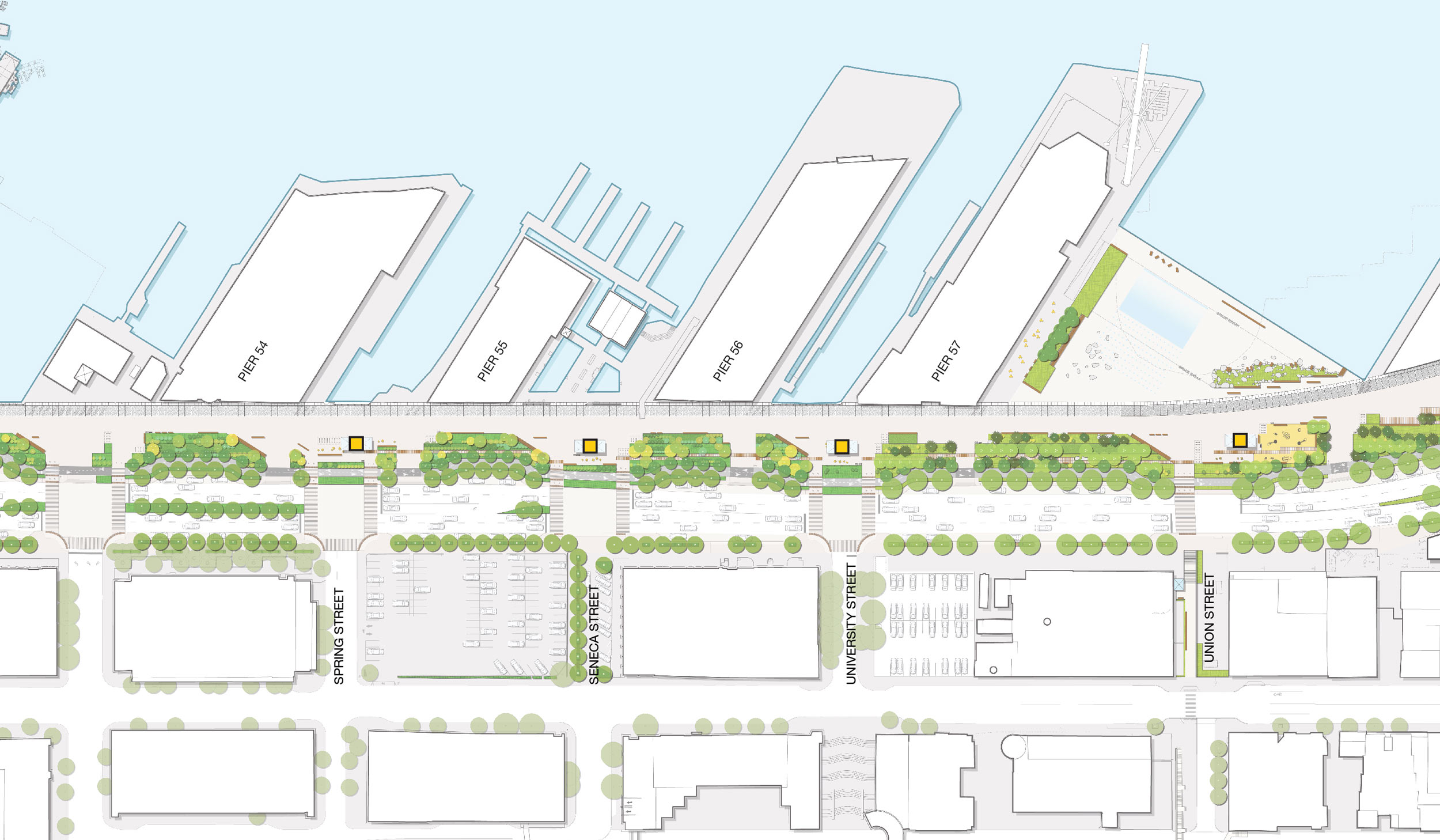 Waterfront Seattle Kiosks by nARCHITECTS - Architizer