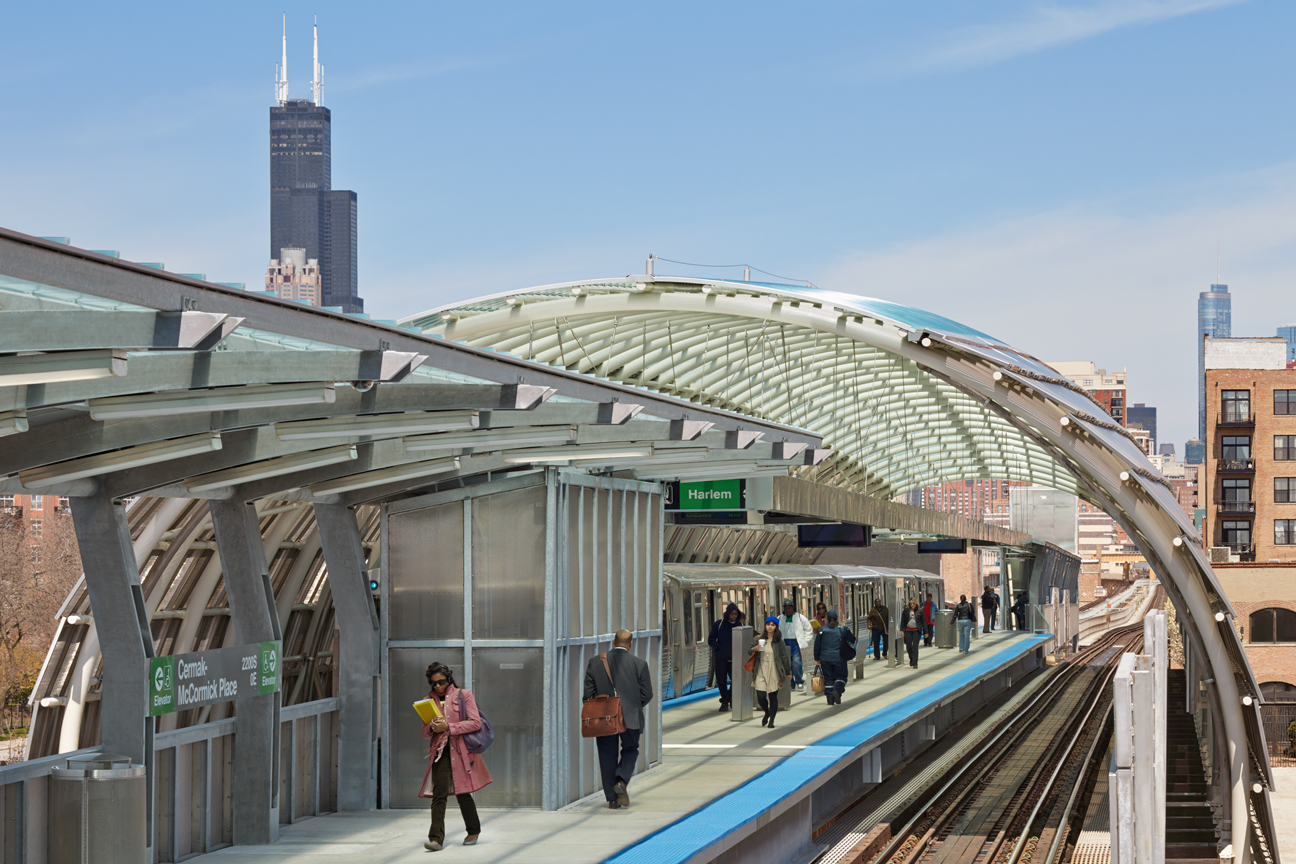 CTA Cermak-McCormick Place Station by Ross Barney Architects - Architizer