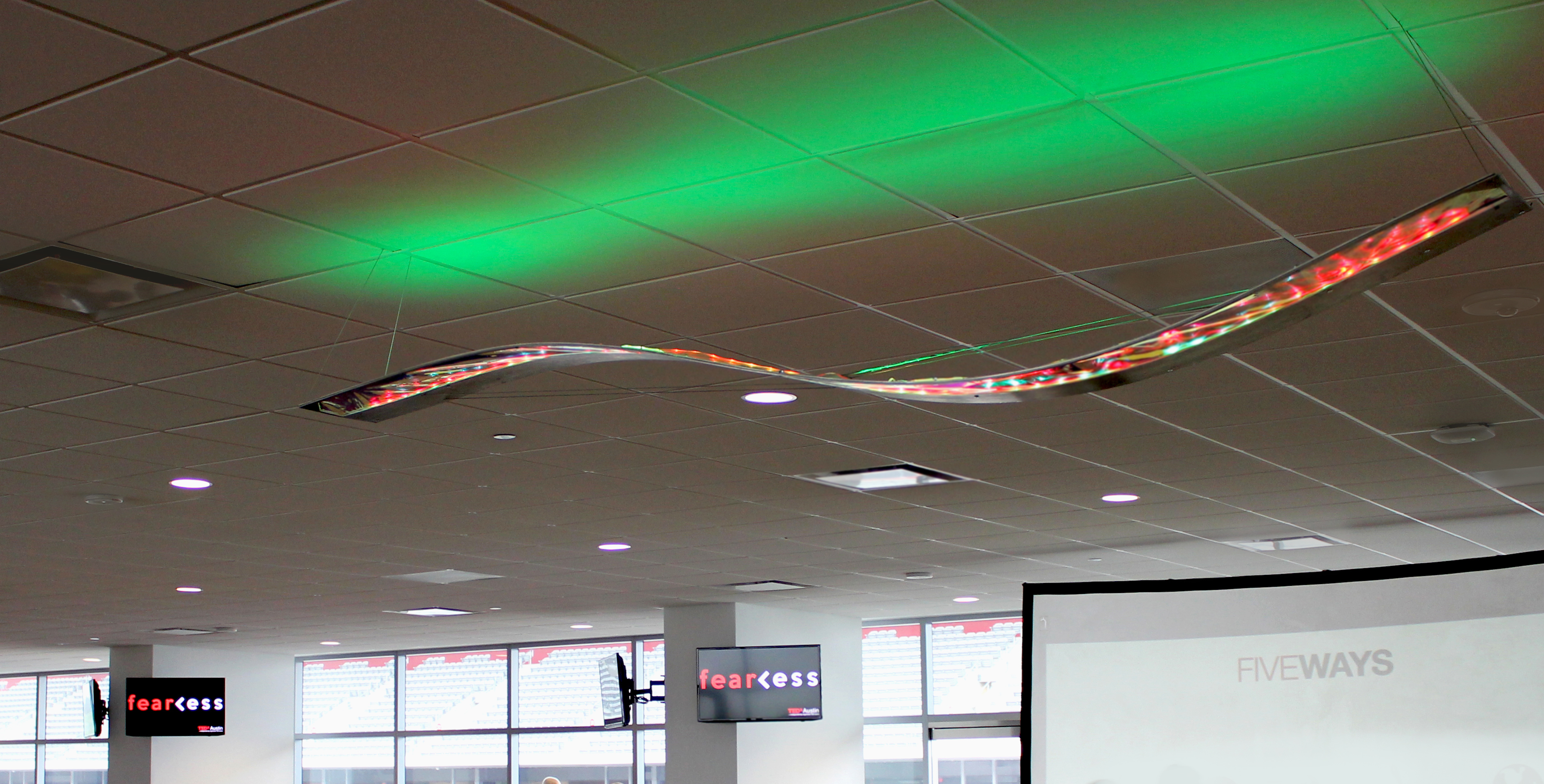 F1 Suspension Lighting | TEDx Austin by Lightlink Lighting - Architizer
