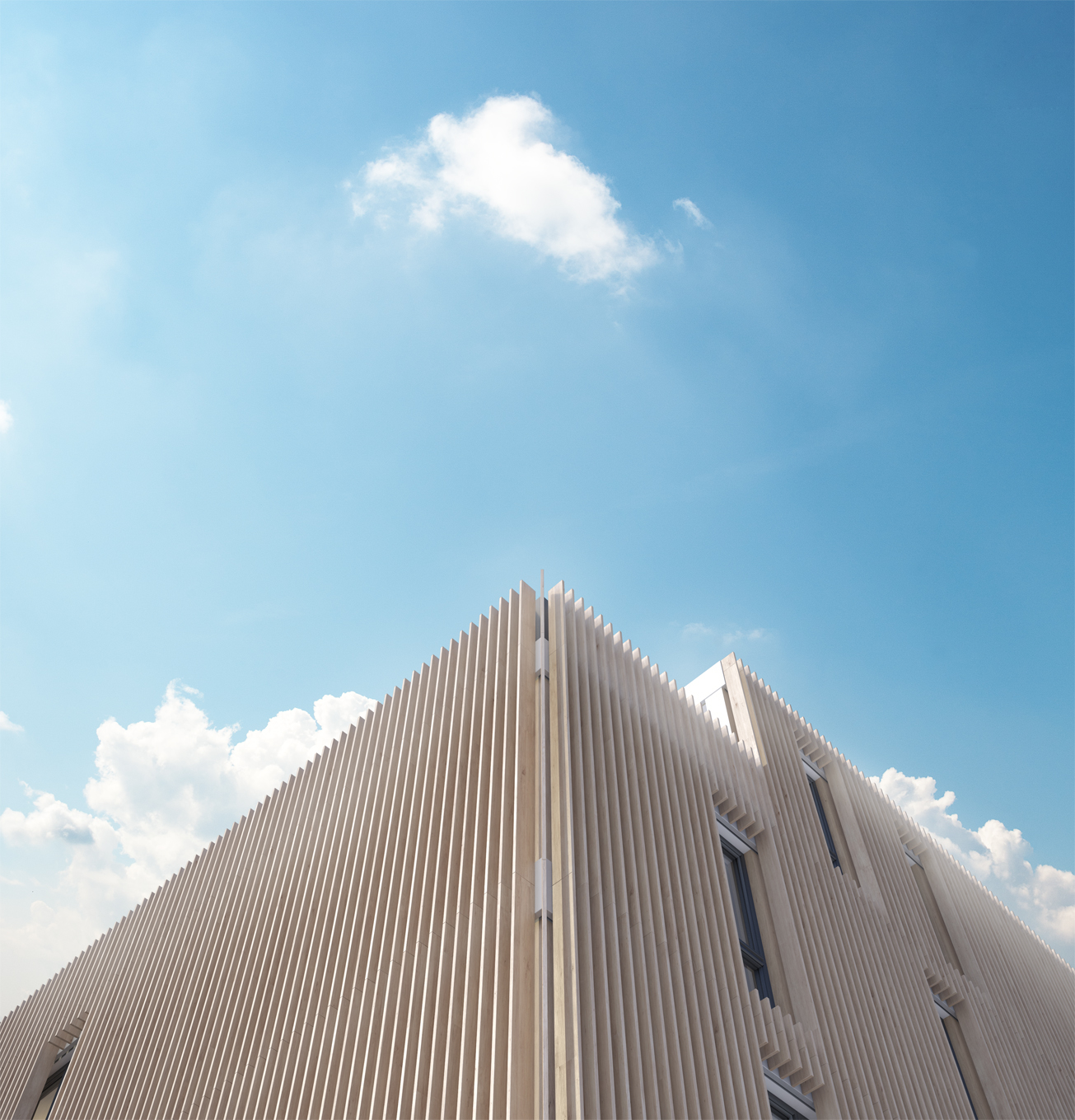 Striped Living by Group8 by HUBSTACKS. - Architizer