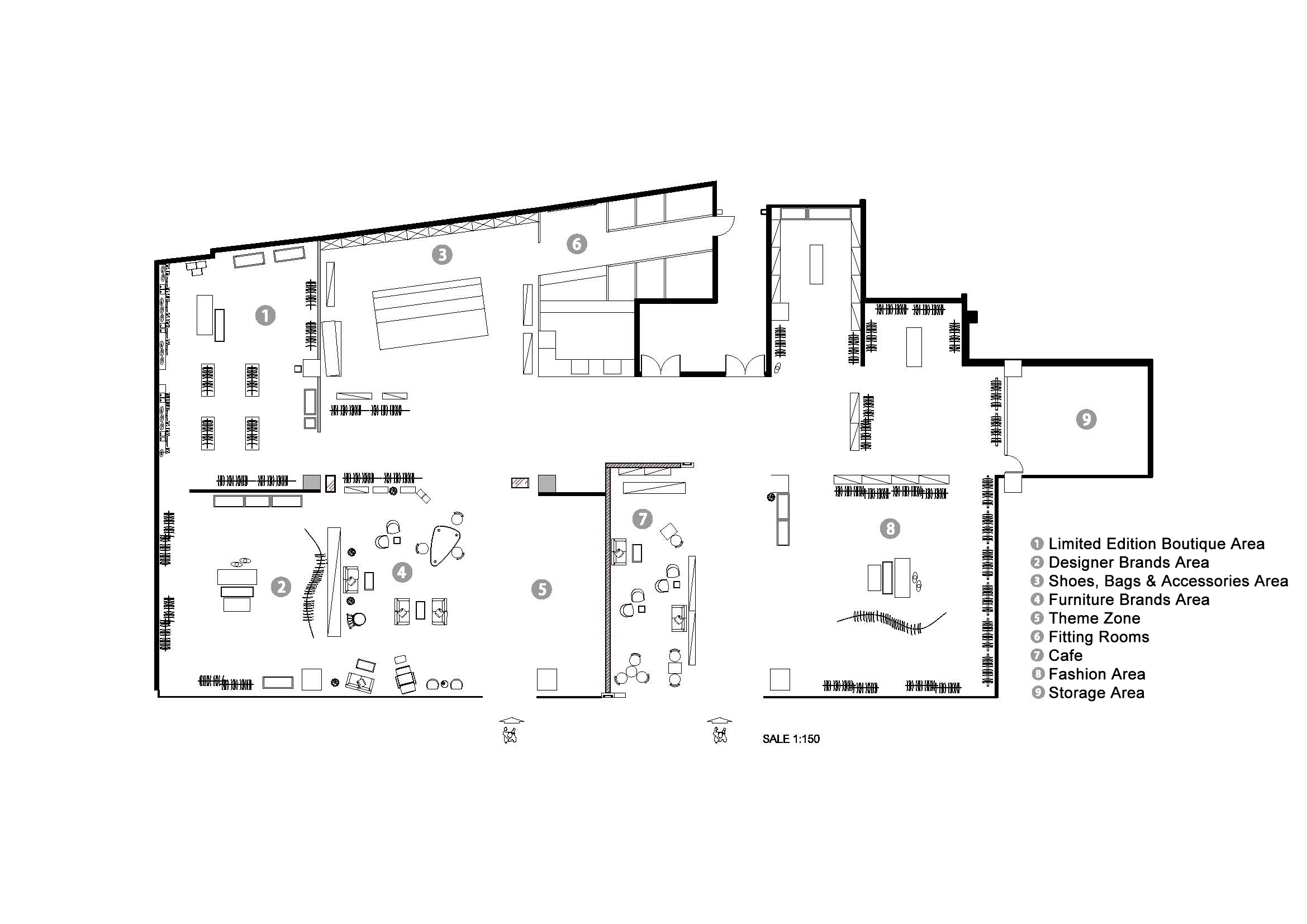 Fashion Boutique Floor Plan