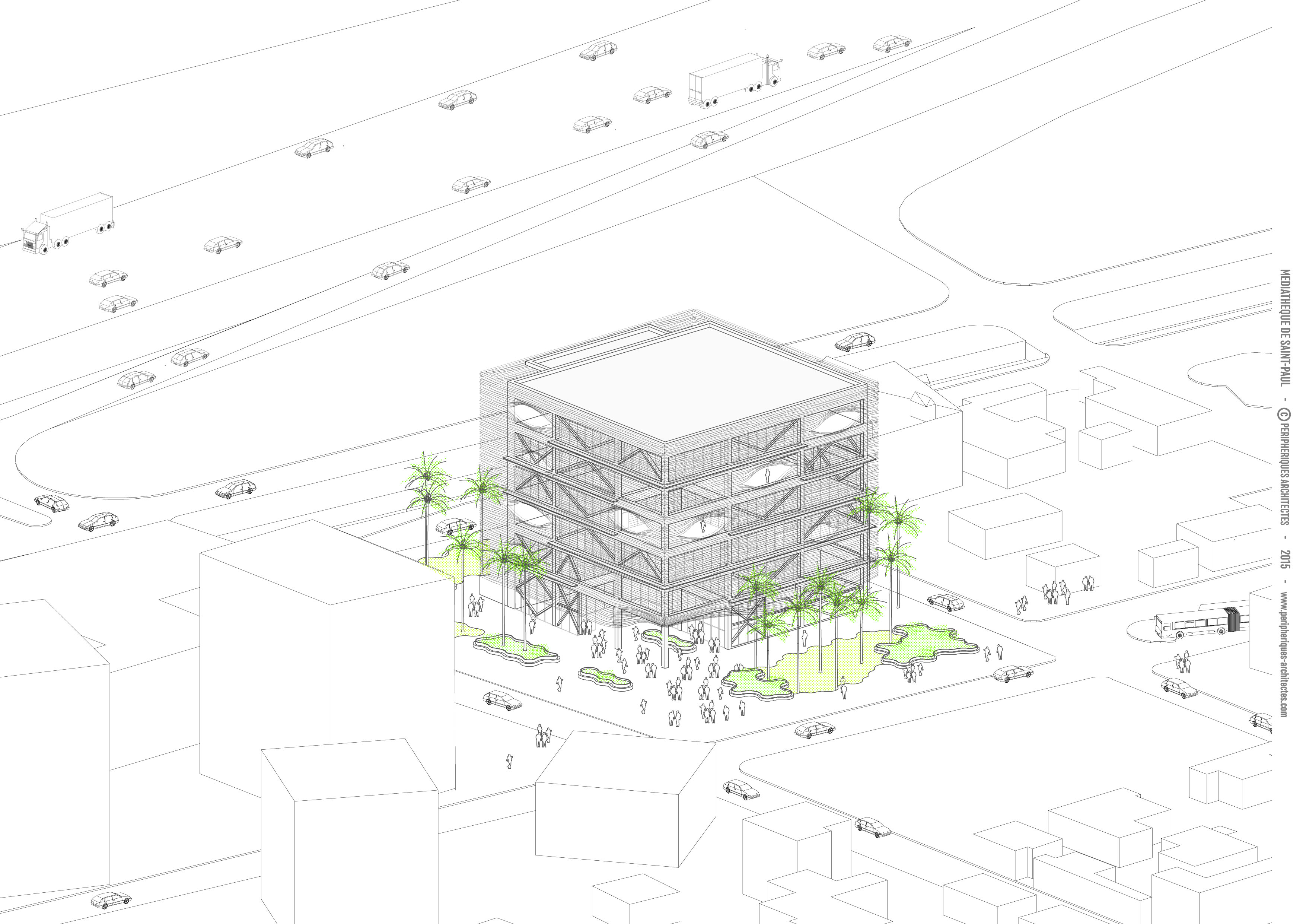 Idea 1340734: MEDIA LIBRARY ST PAUL by PERIPHERIQUES Architectes in ...