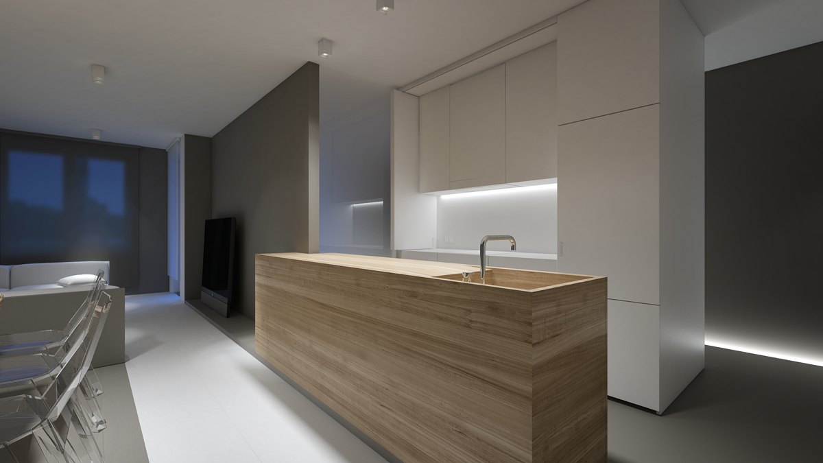 The apartment of 90 square meters - Warsaw. by Oporski Architektura ...