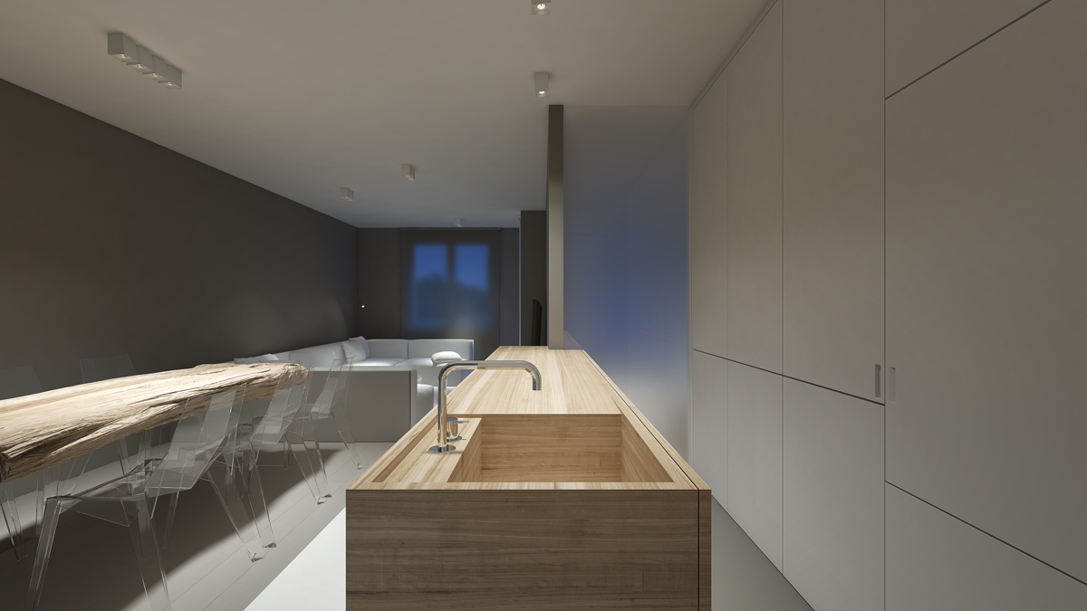 The apartment of 90 square meters - Warsaw. by Oporski Architektura ...