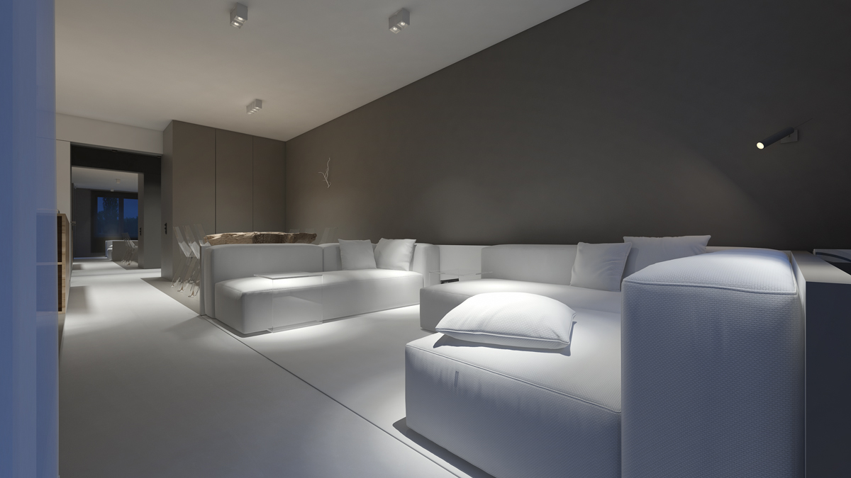 The apartment of 90 square meters - Warsaw. by Oporski Architektura ...