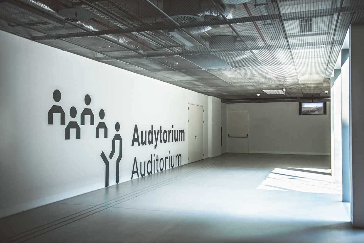 Wayfinding system in Silesian Museum by blank studio - Architizer