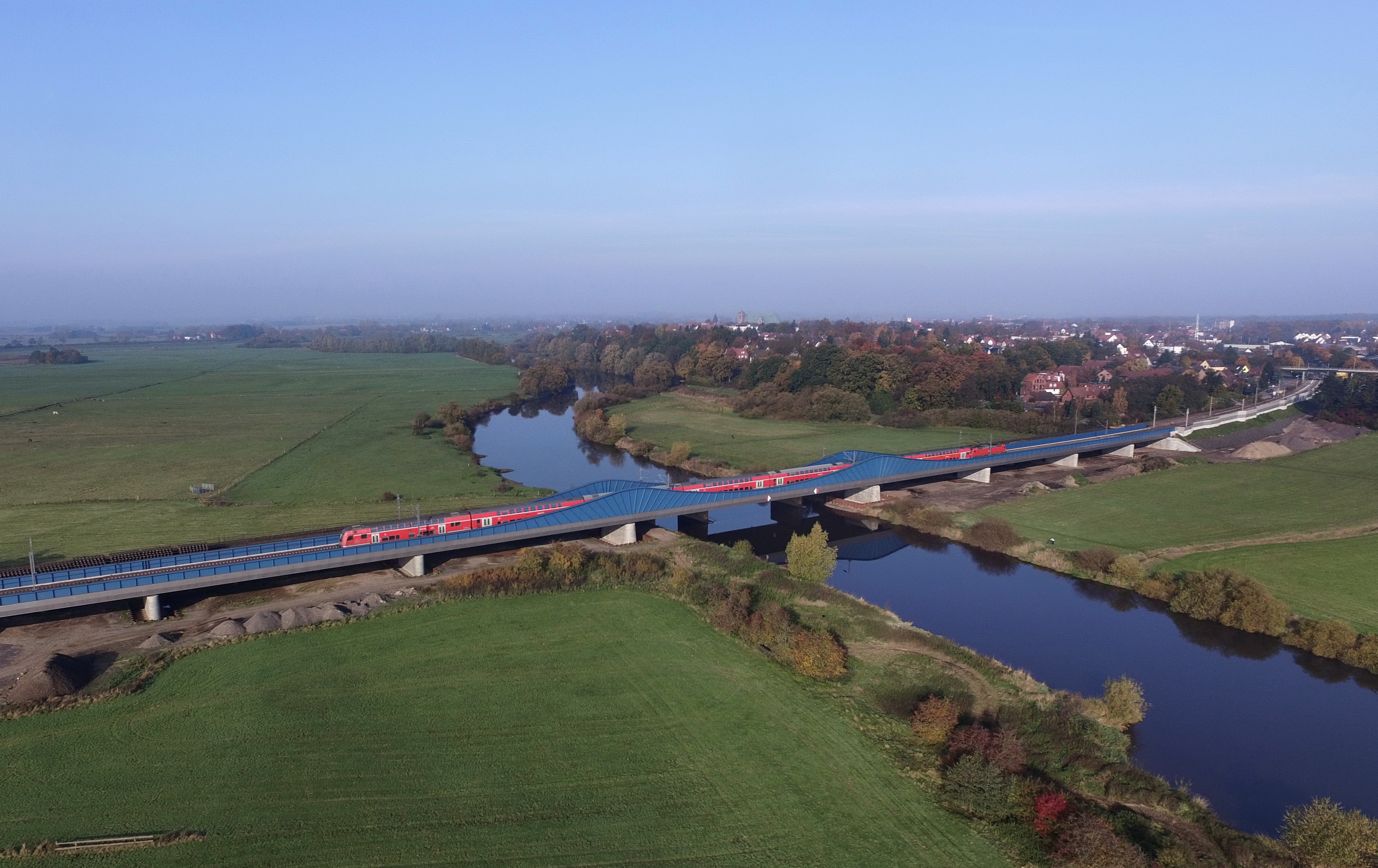 Railway Bridge across the Aller River by schlaich bergermann partner ...