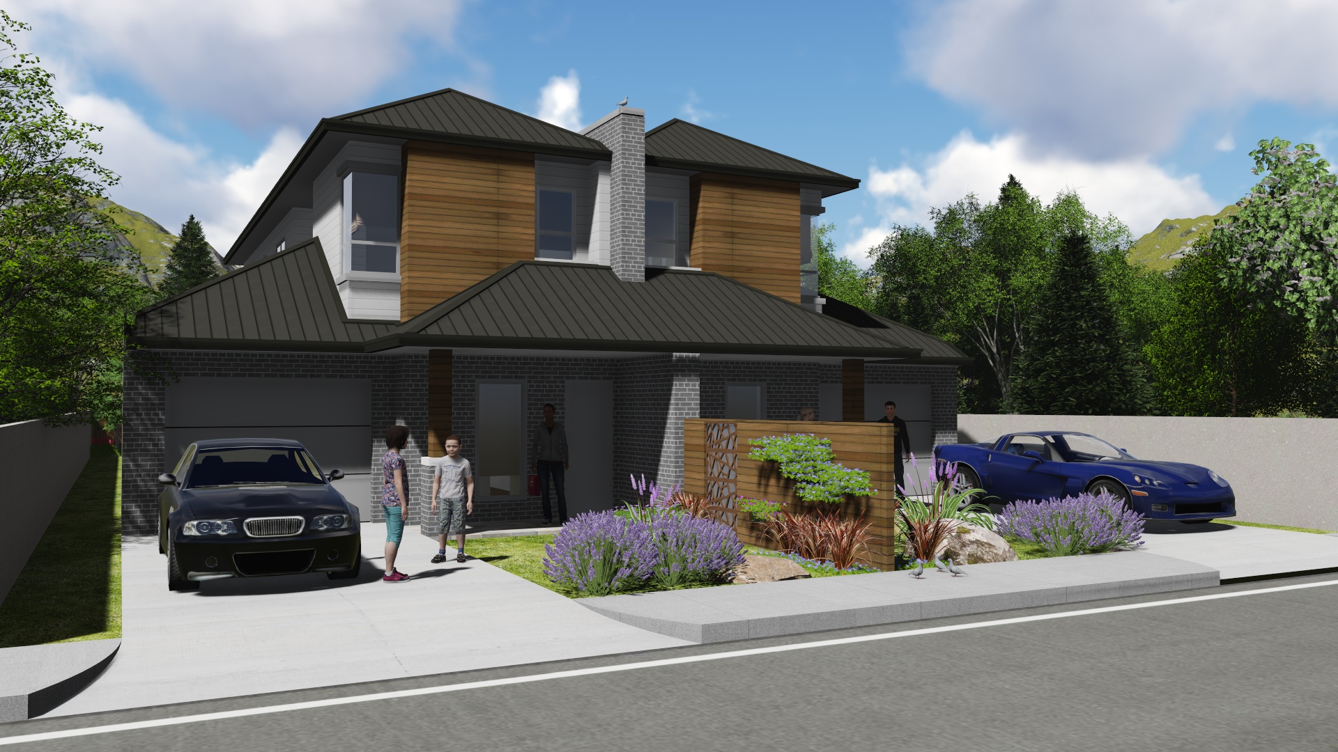 Dual occupancy on a corner block by AuArchitecture.com.au - Architizer