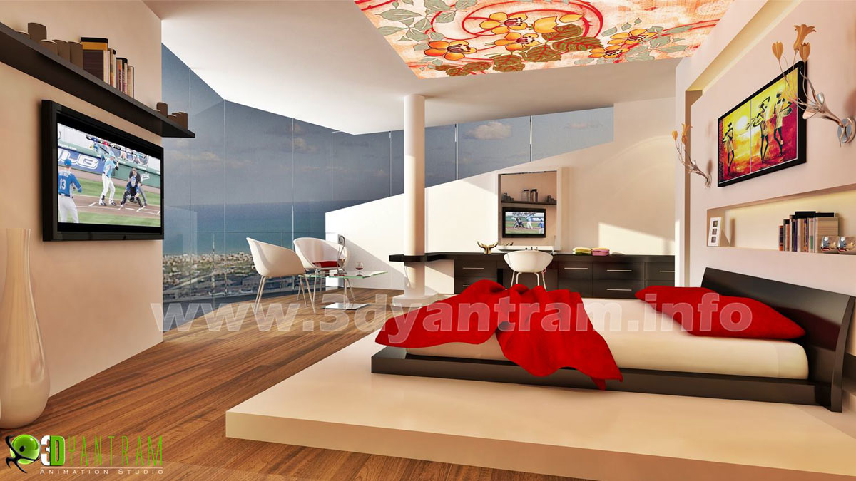 Bedroom Interior Design by Interior 3D Rendering - Architizer