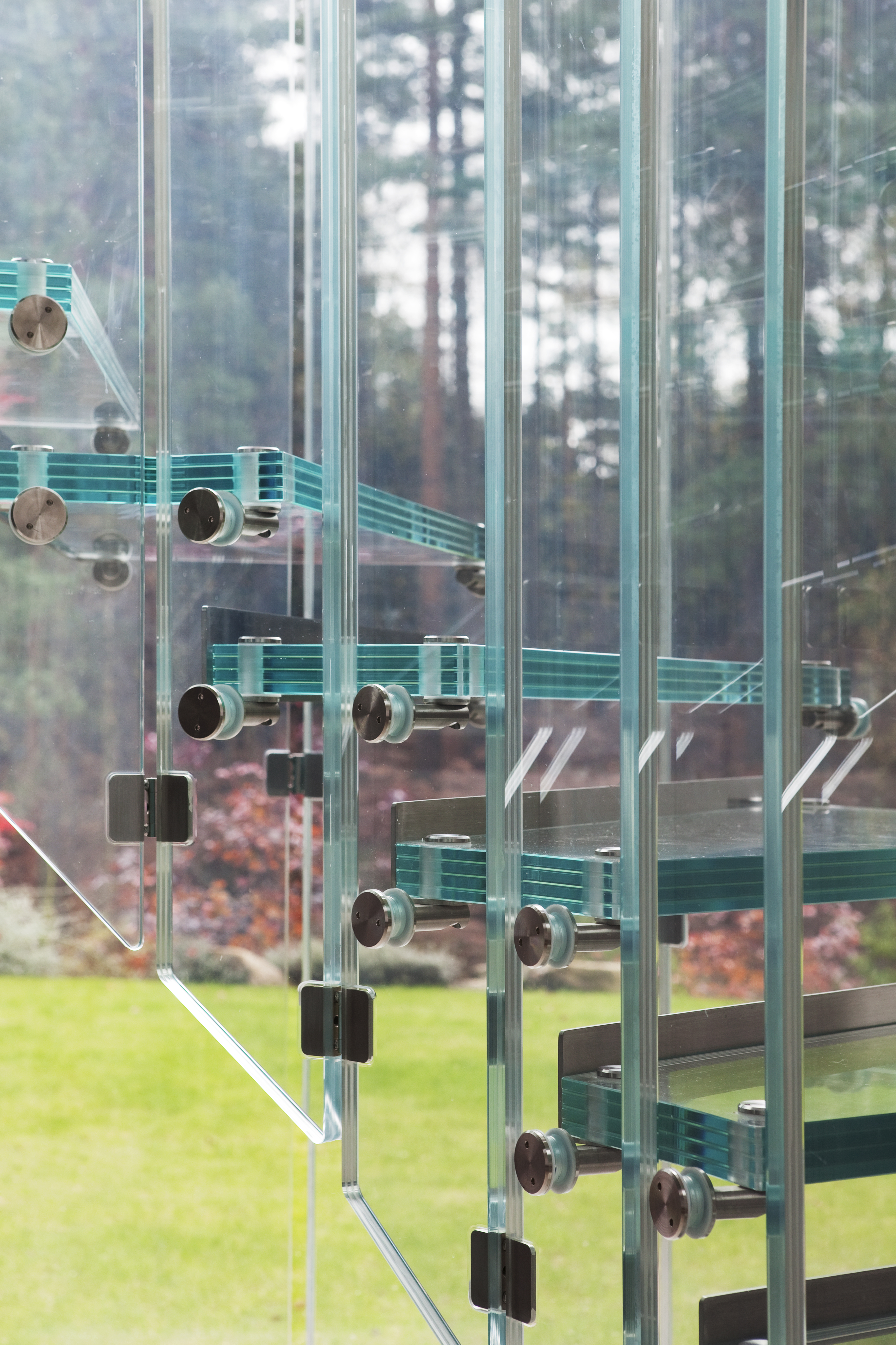 Architecural glass for stairs, walkway, facade and entrance portal by ...