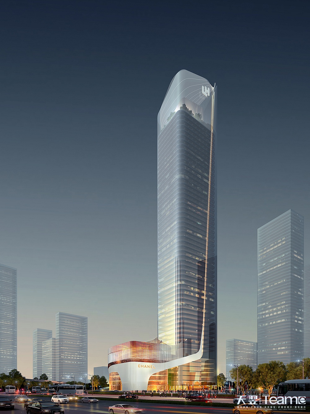 Mixed use--Financial Tower by Team-E - Architizer