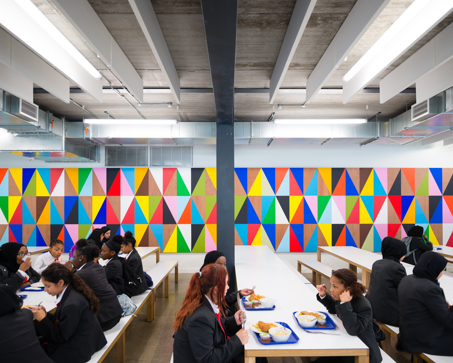 Burntwood School by AHMM with Morag Myerscough by Jim Stephenson ...