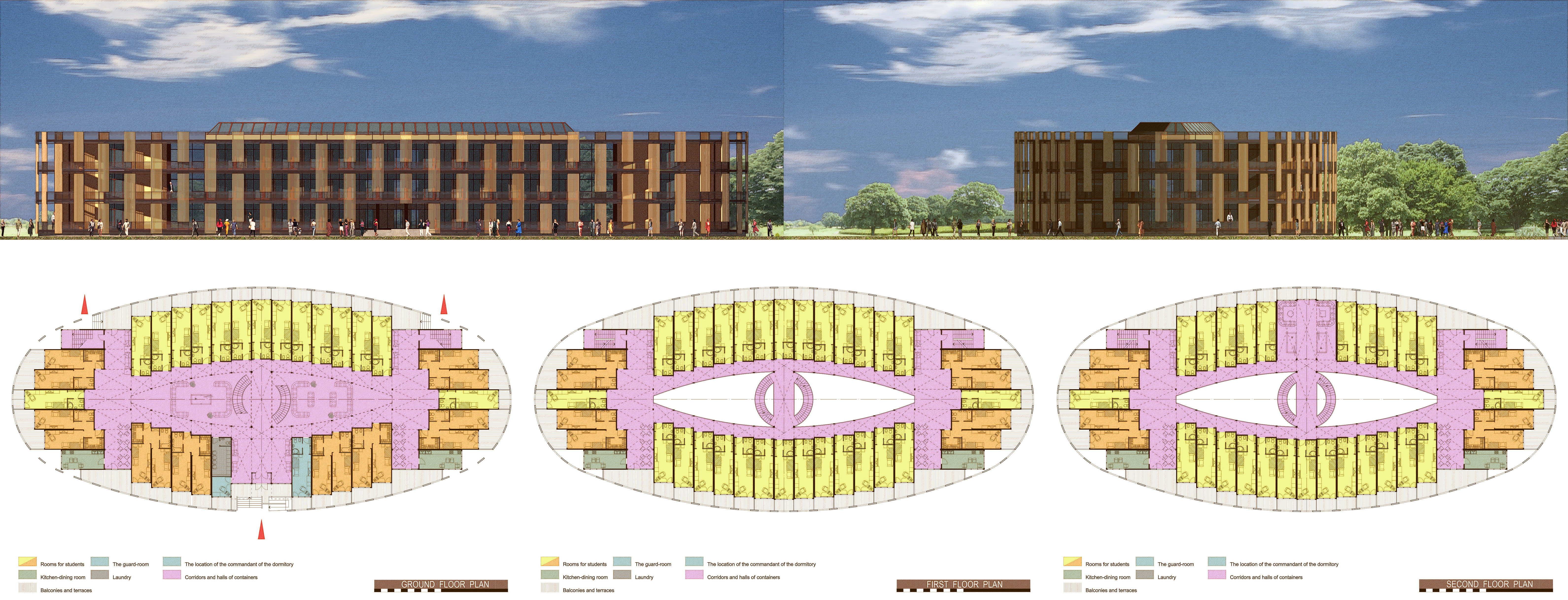 "Modular building design project”. Student housing (dormitory) for 100 ...
