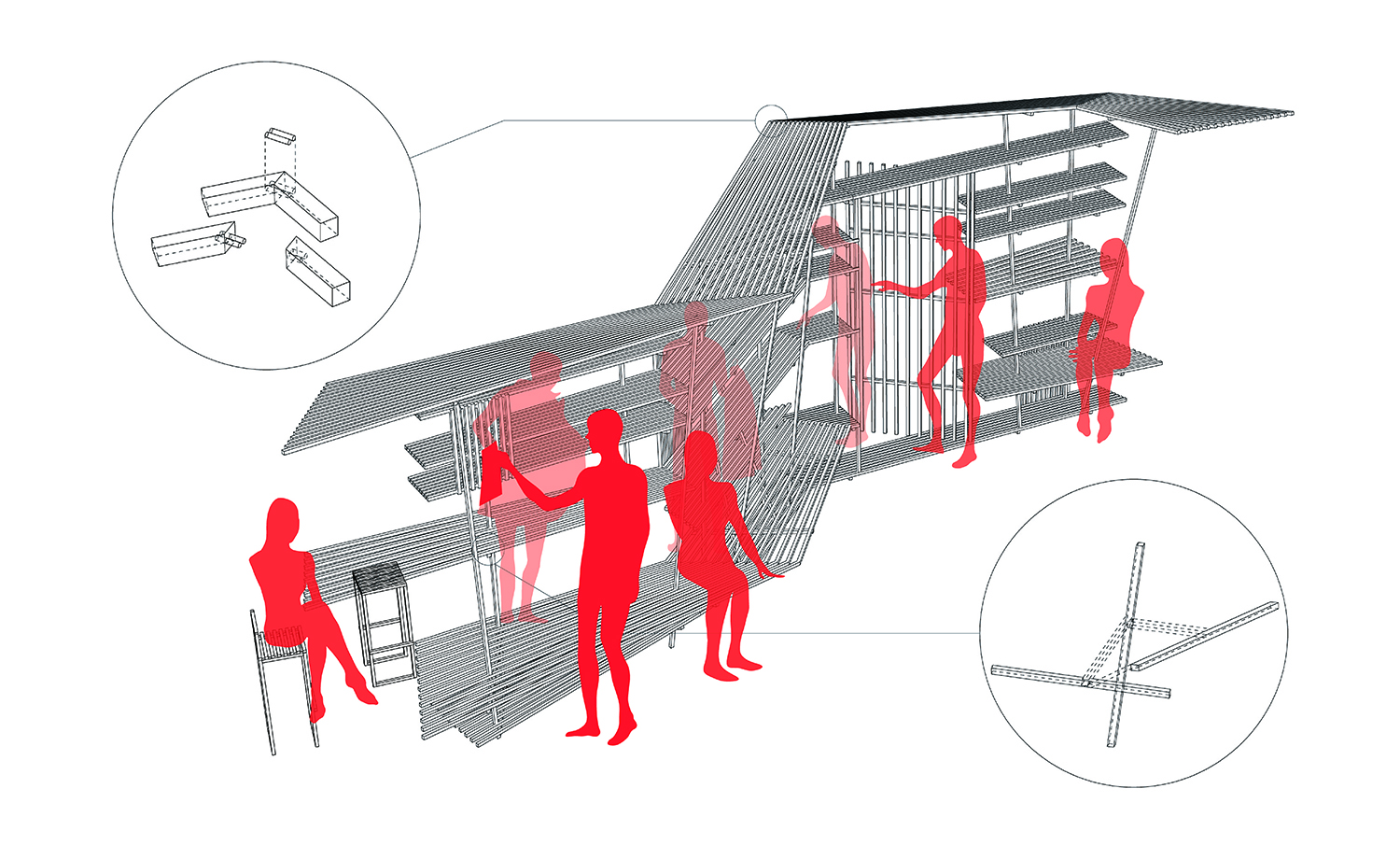 Bamboo-Steel Structure Installation Art by WEI architects (aka ...