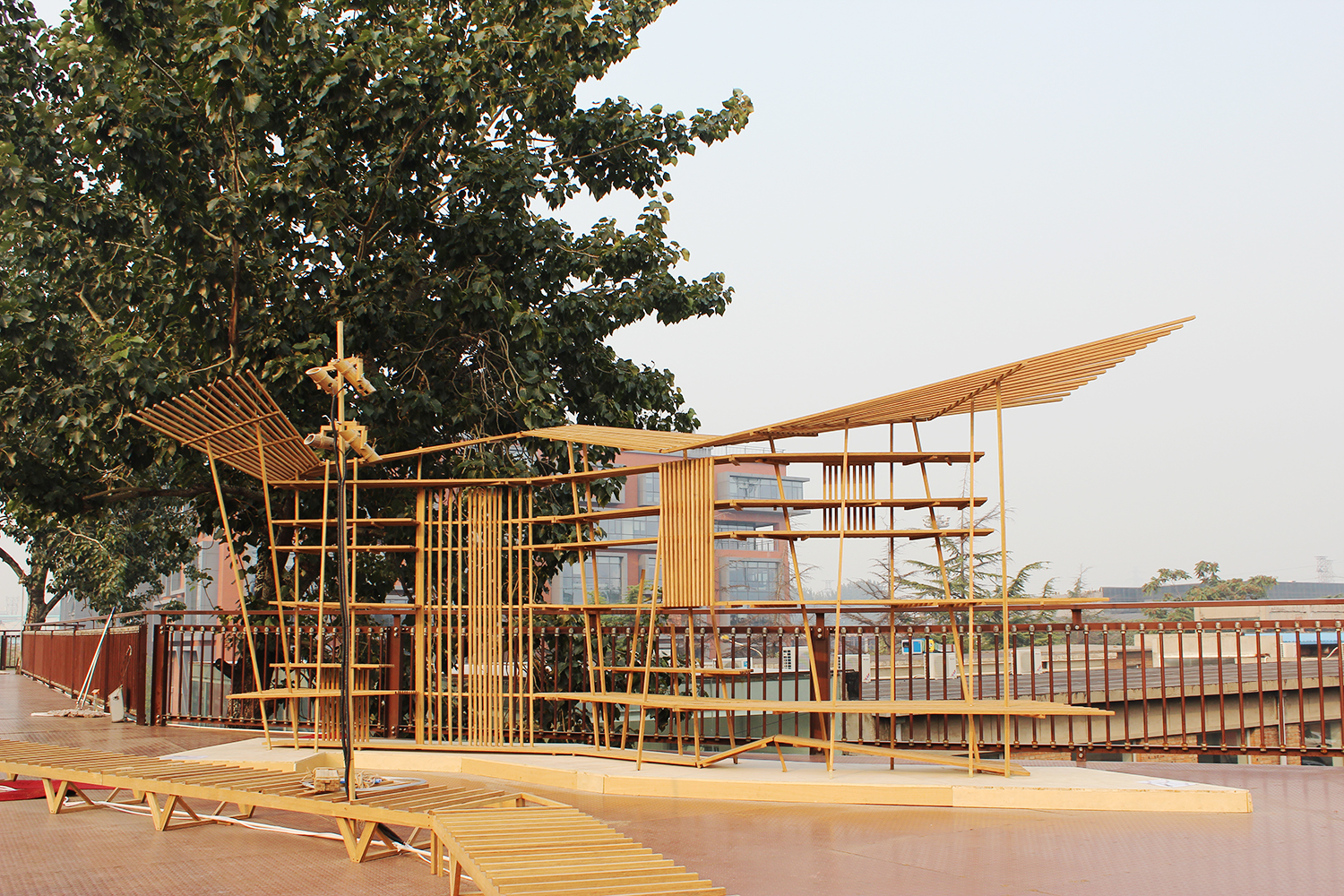 Bamboo-Steel Structure Installation Art - Architizer