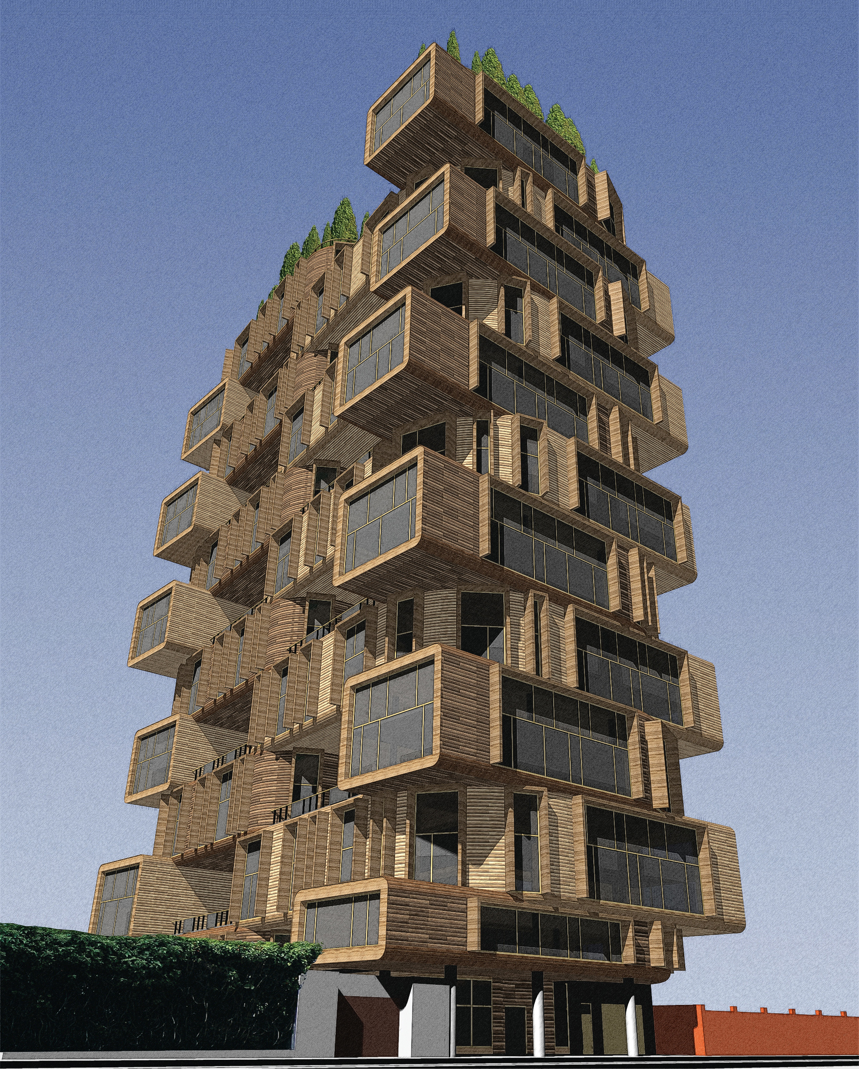 "Modular building design project”. Student housing (dormitory) for 100 ...