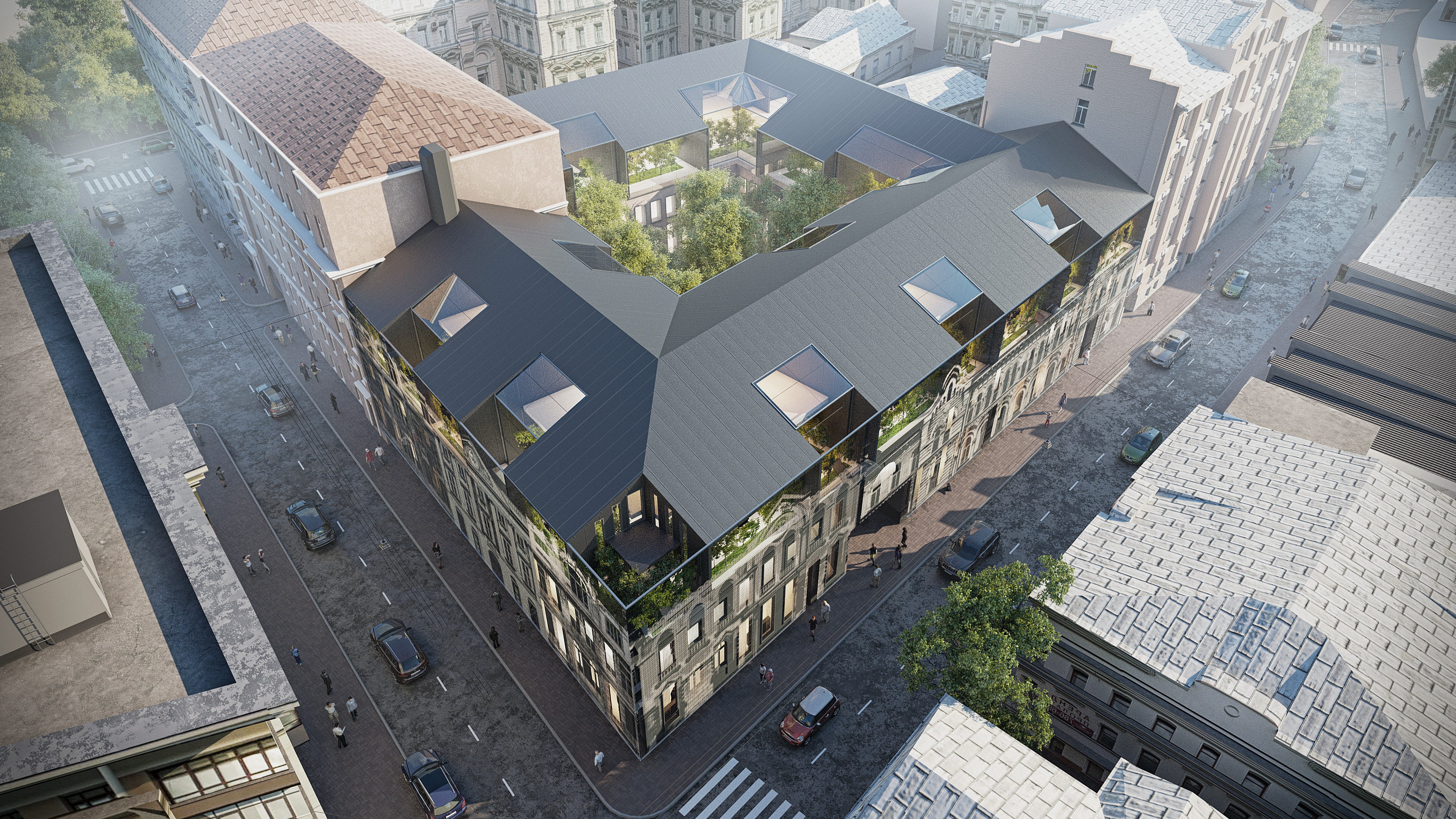 The Property Complex Reconstruction Concept by Arch Group - Architizer