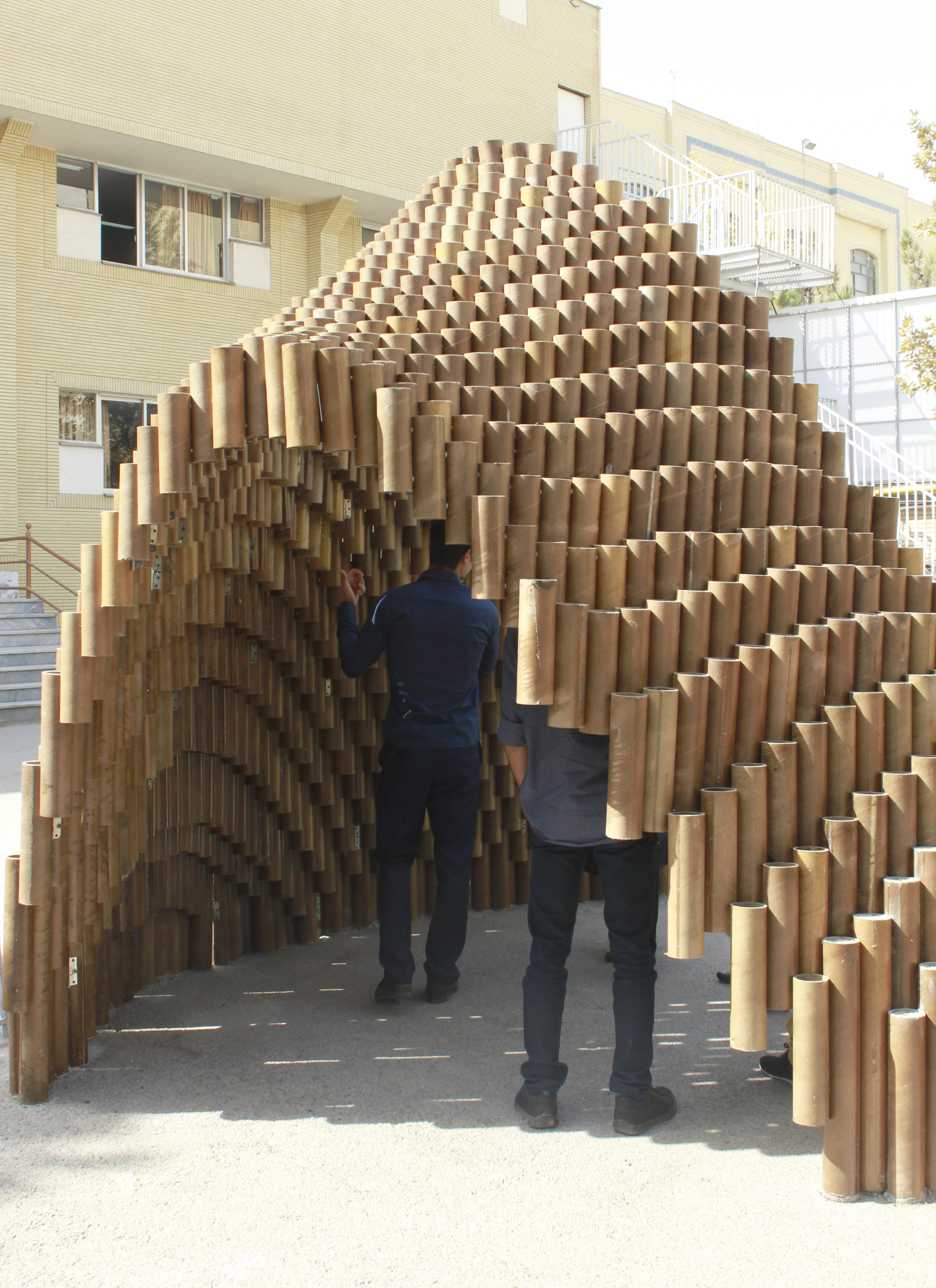 PIPE pavilion - Khayam University temporary pavilion by Farnaz Fattahi ...