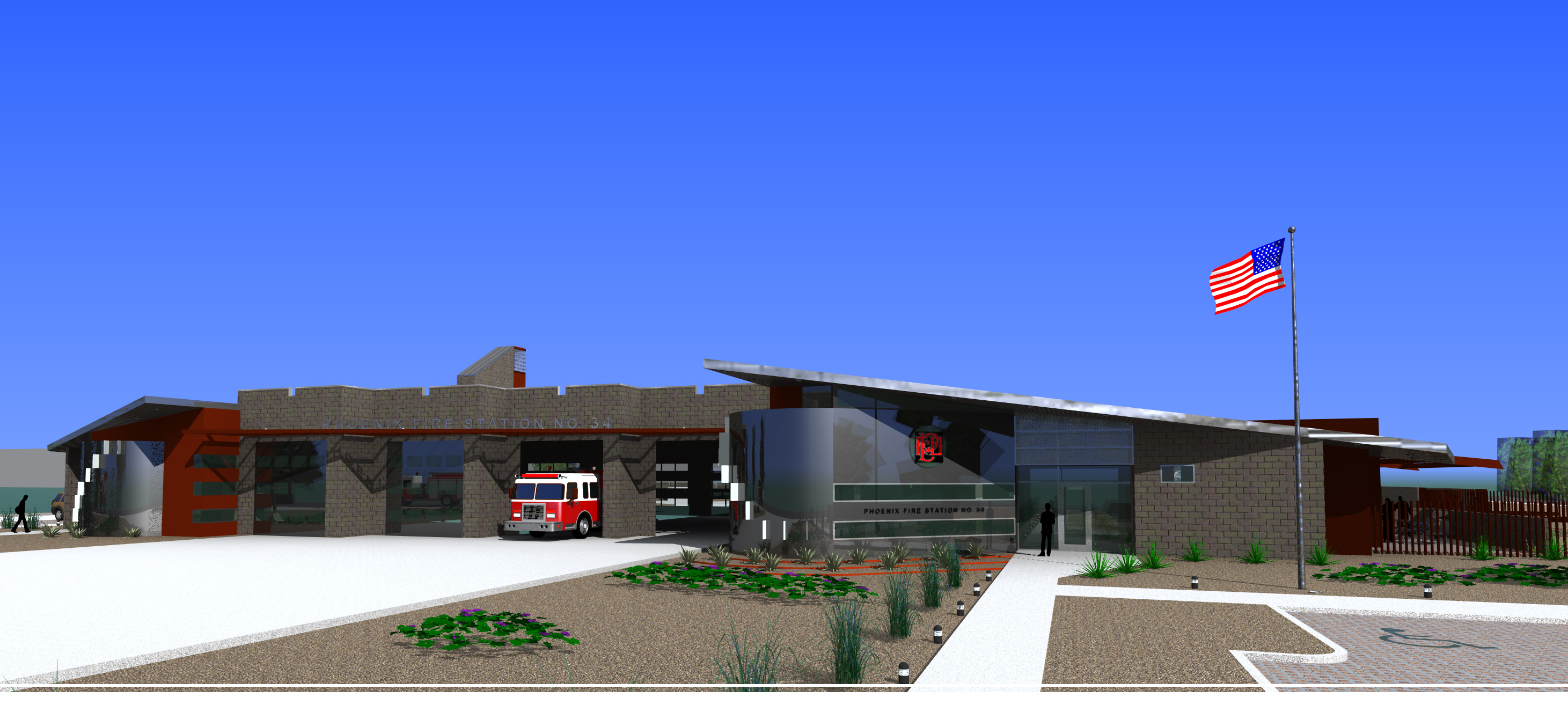 Idea 1430534: Phoenix Fire Station 59, LEED Platinum by LEA Architects ...