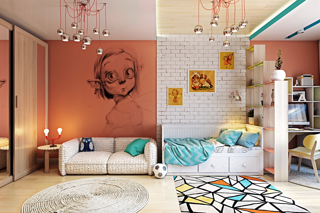 Kids Room: 3d Rendering by Archicgi - Architizer