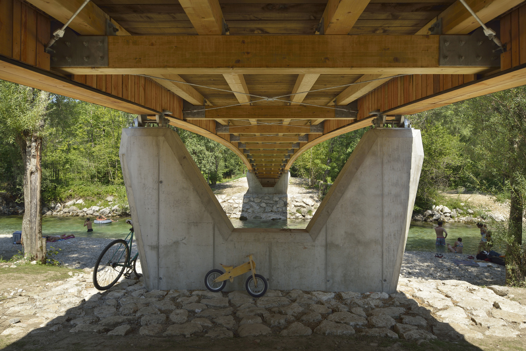 Bicycle Bridge Across the Sava River - Architizer