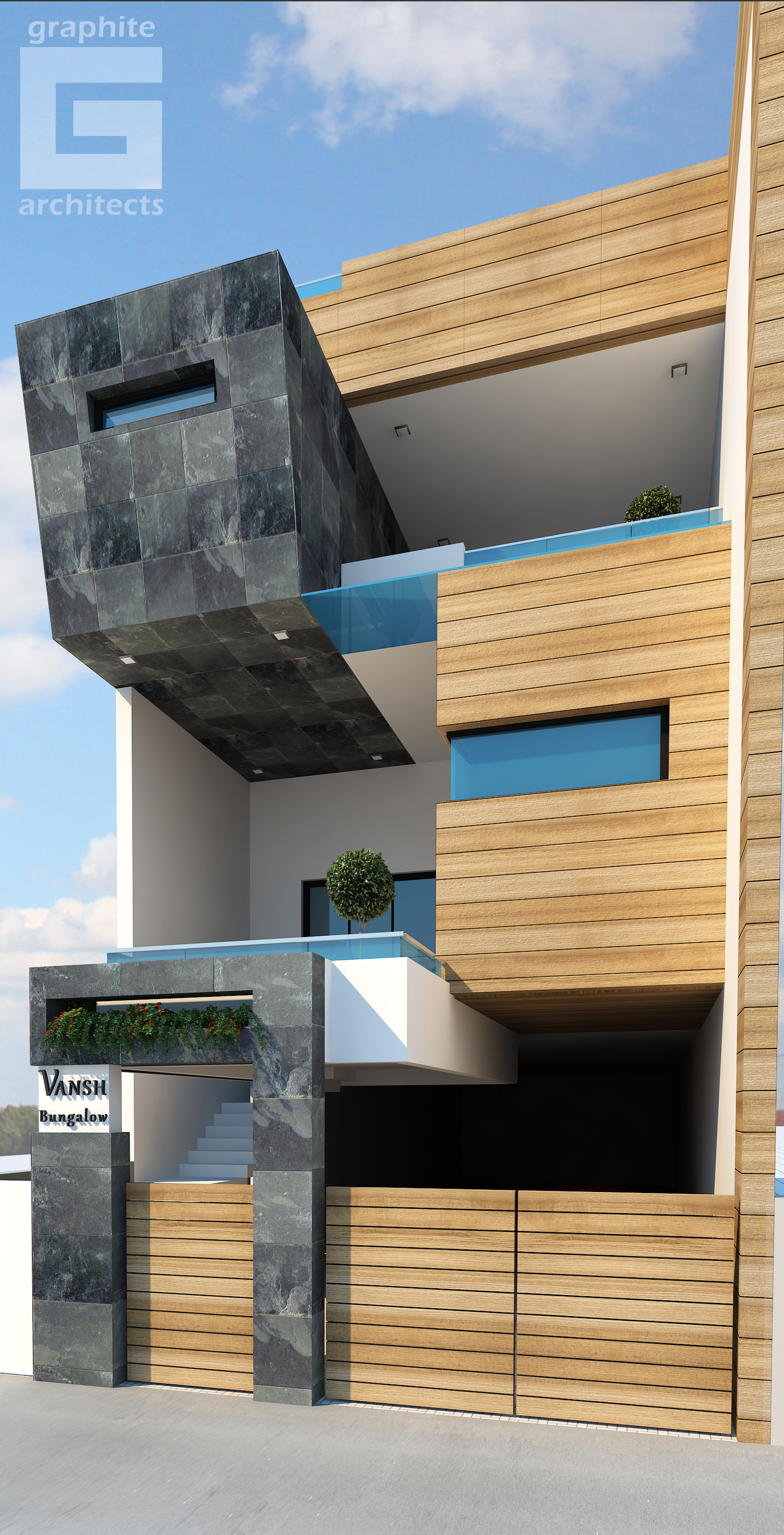 'VANSH' - prestige of urban villa by Graphite Architects & Interiors ...
