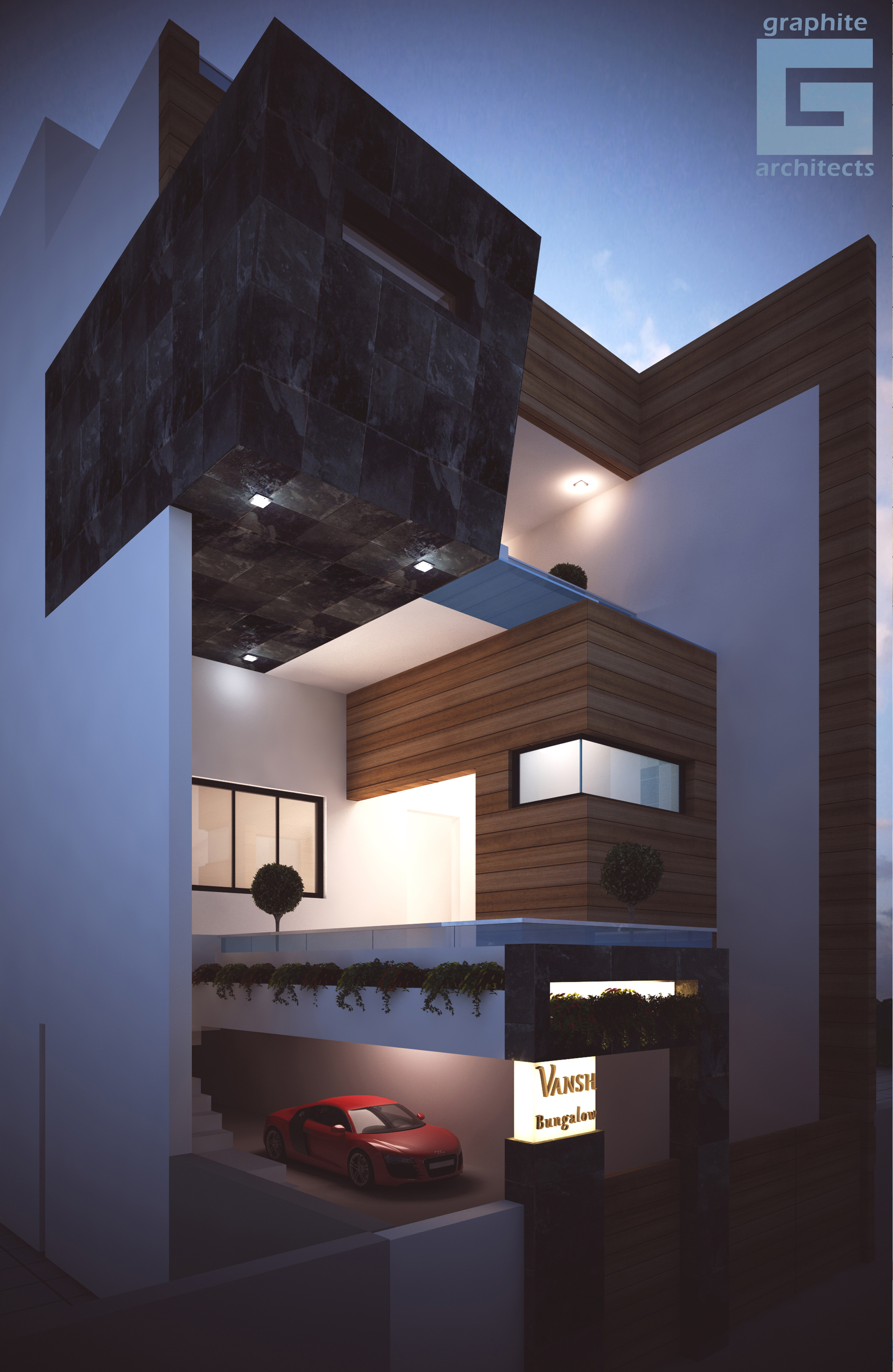 'VANSH' - prestige of urban villa by Graphite Architects & Interiors ...